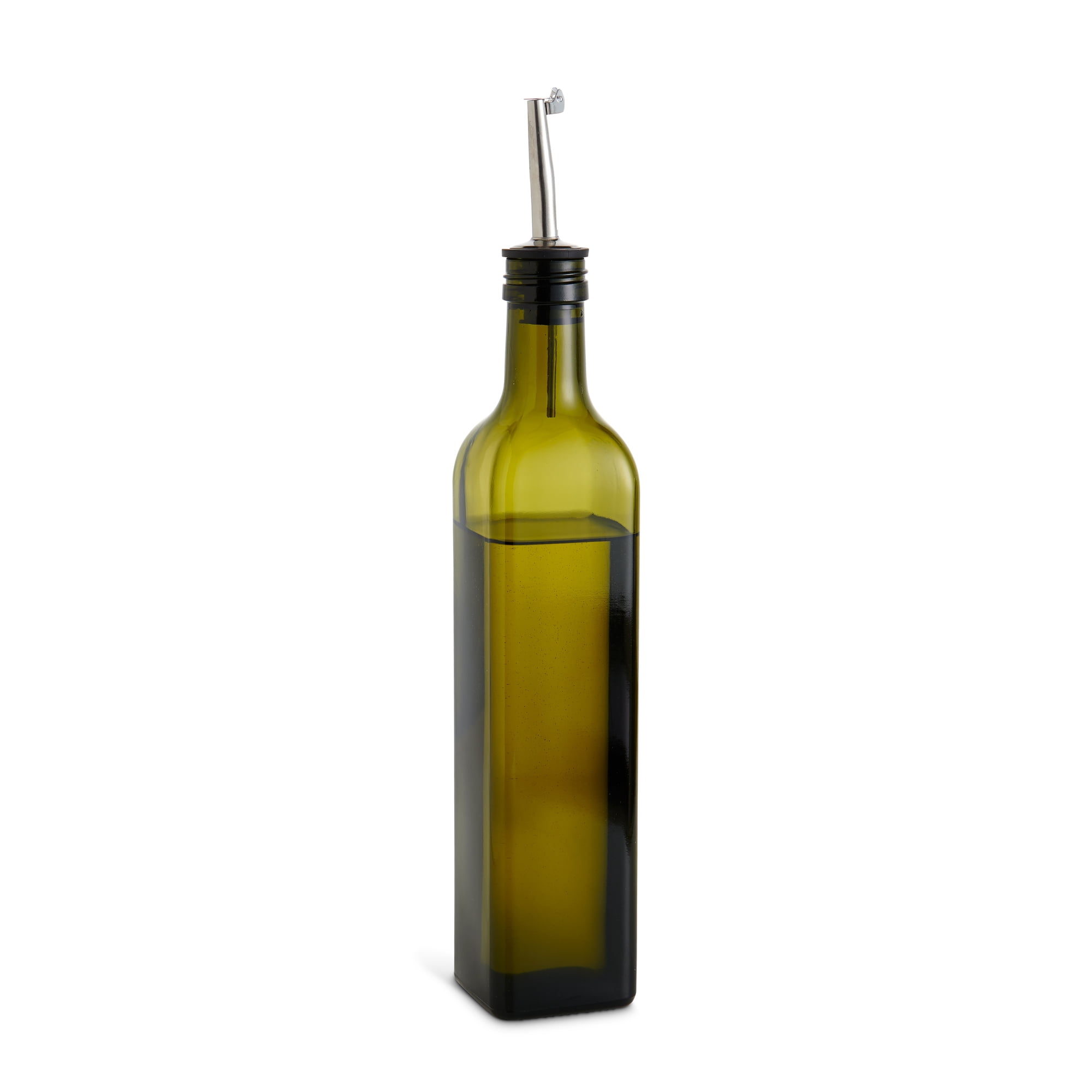Fantes Glass Olive Oil Bottle with Drip-Free Pourer, 17-Ounces (500 ...