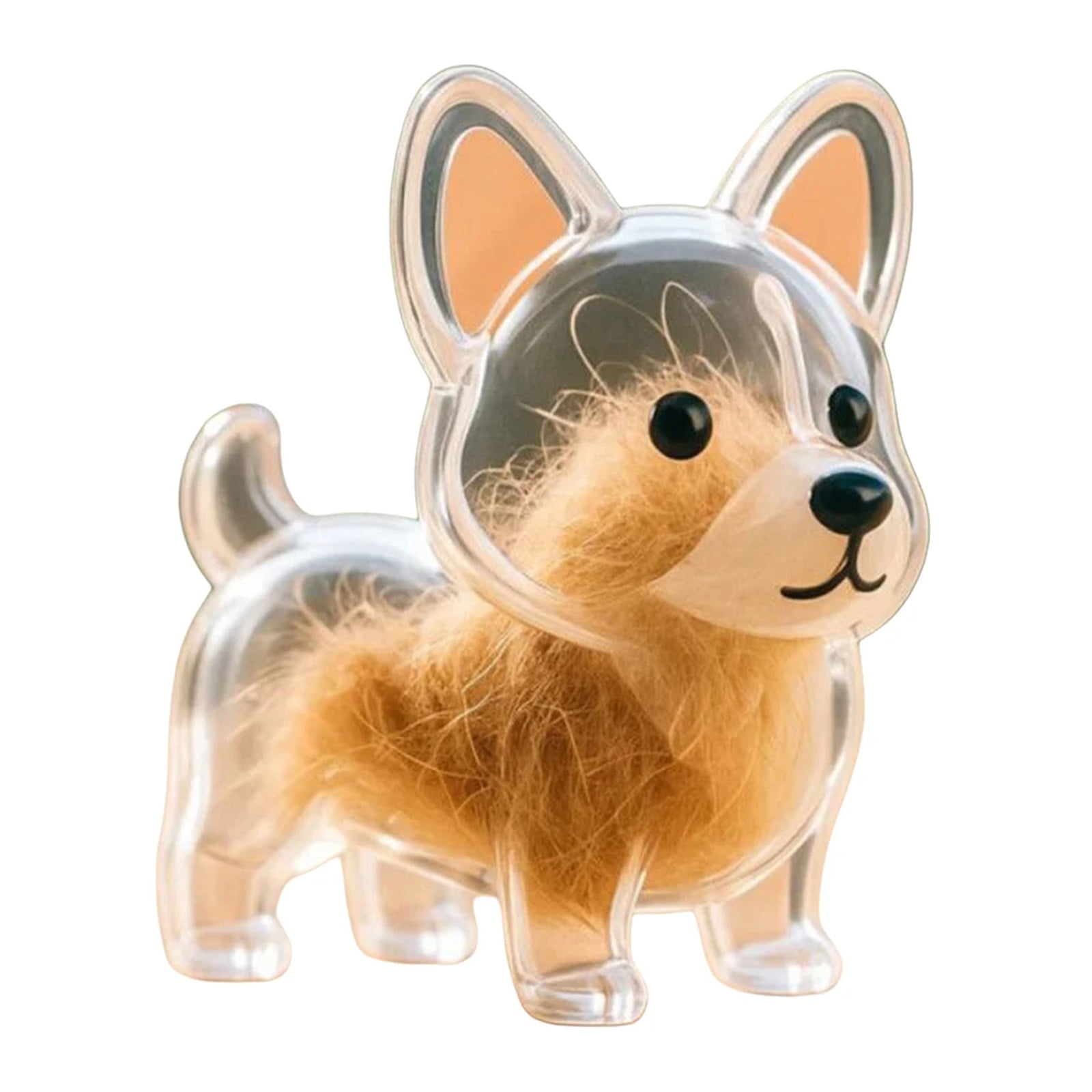 Fantj Dog Hair Collector Keychain Charm Memorial Storage Box Pet Hair ...