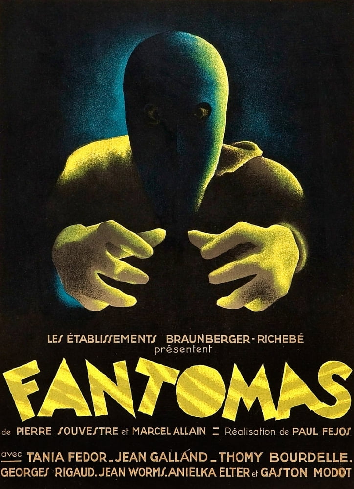 Fantomas French Poster Art 1932 Movie Poster Masterprint (24 x 36 ...