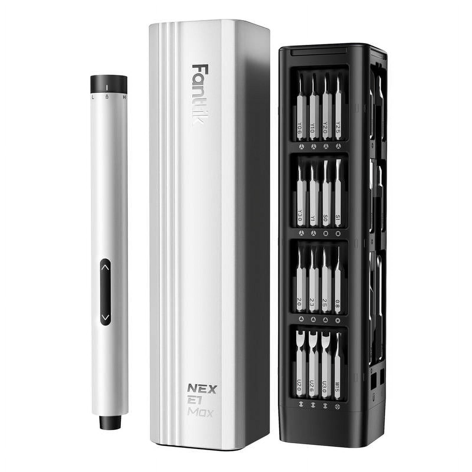 Fanttik E1 MAX 3.7V Mini Electric Screwdriver 50-in-1 Magnetic Bits 5/32''Hex Magnetic Storage ...