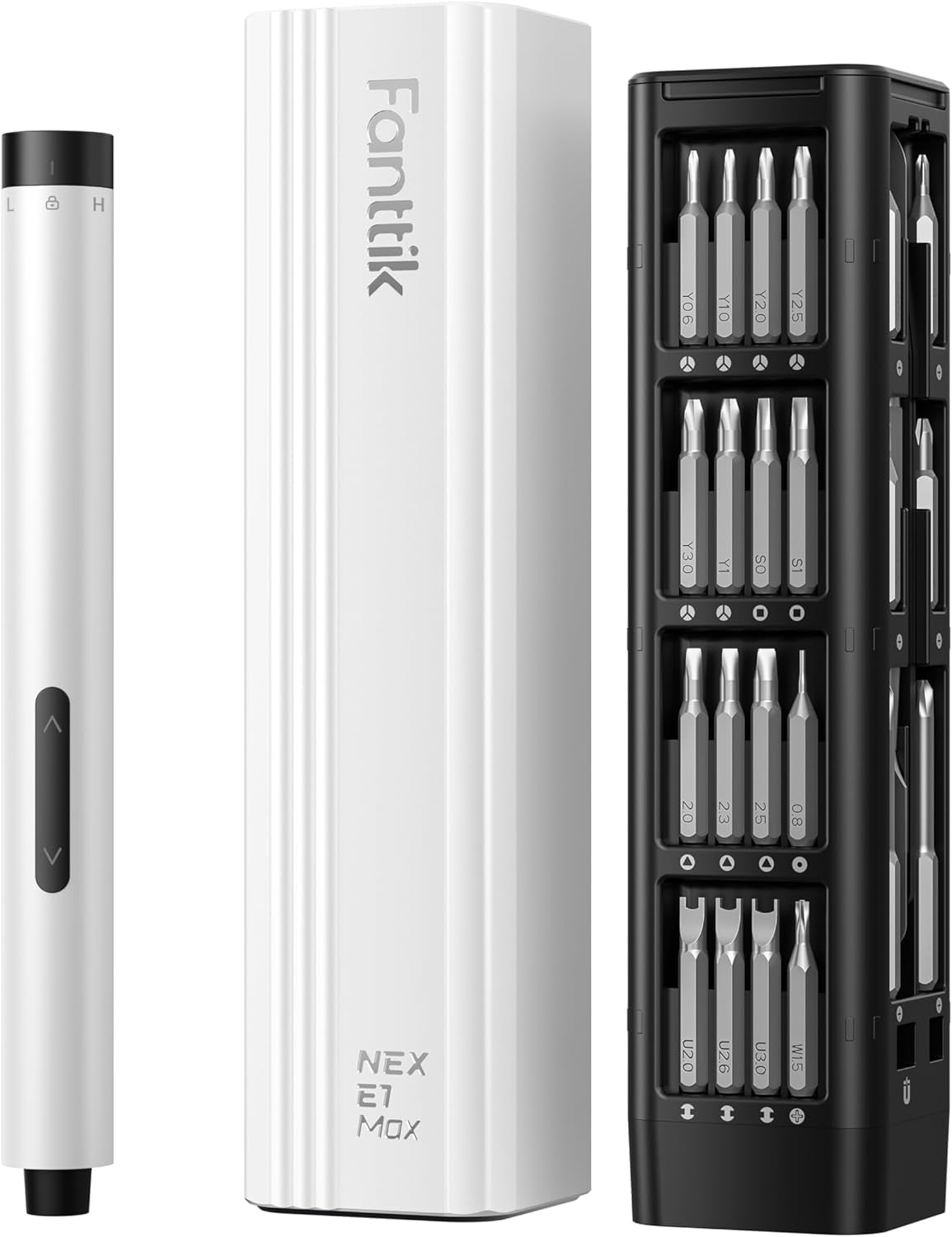 Fanttik E1 Max 3.7V Mini Electric Screwdriver, Precision Electric Screwdriver, 50-in-1 Magnetic ...