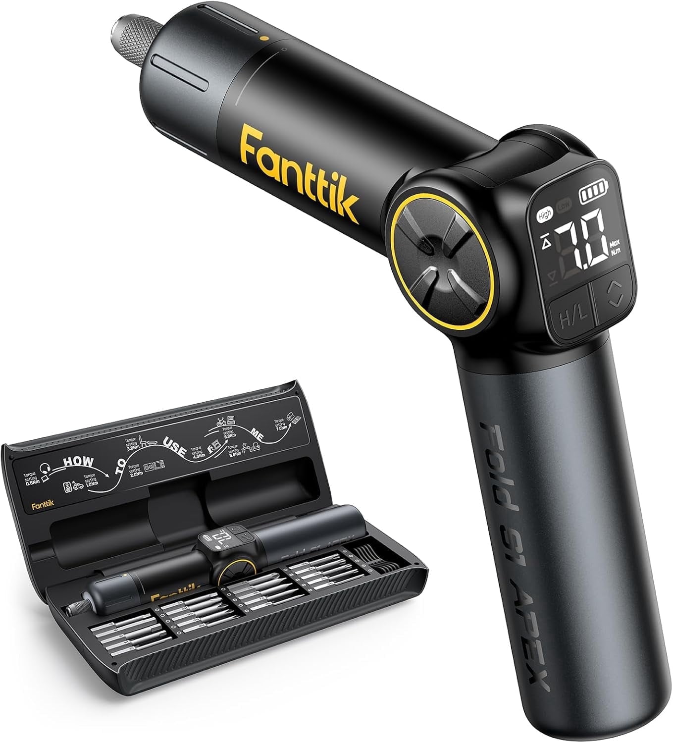 Fanttik S1 APEX Smart Electric Screwdriver, 3.7V Cordless Power ...