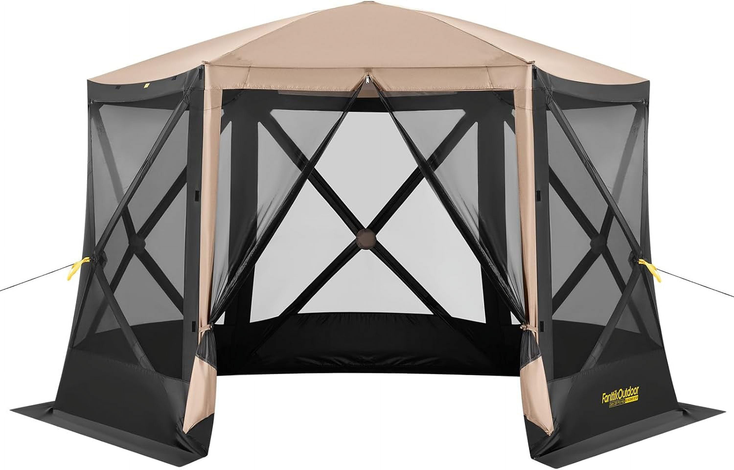 FanttikOutdoor Zeta D8 Pro Max Camping Canopy Gazebo Tent, 8 Person Pop ...