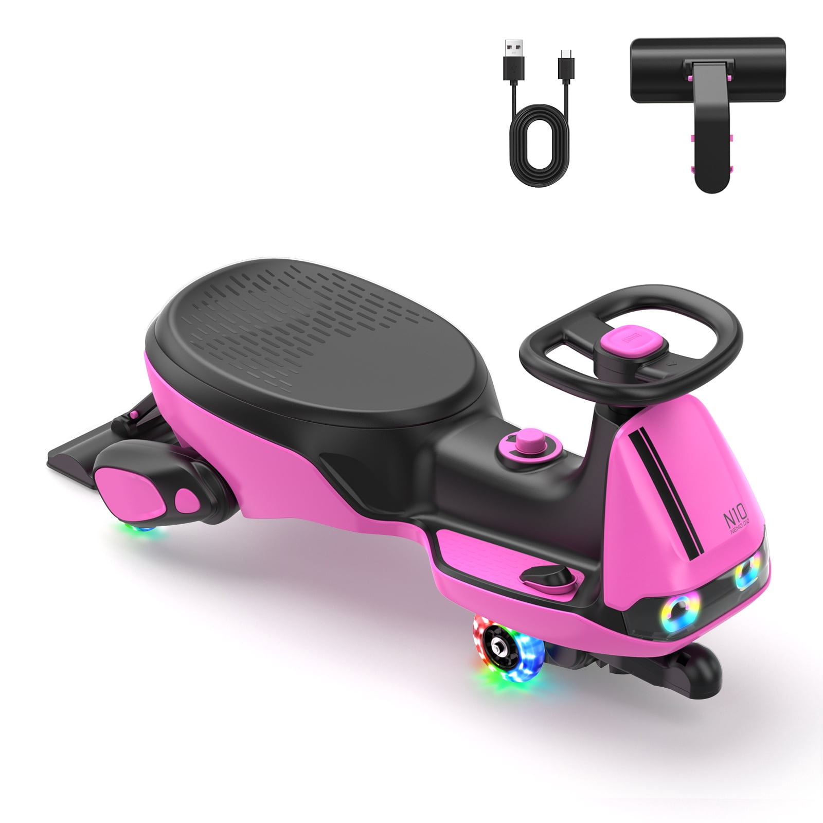 FanttikRide N10 Classic Electric Wiggle Car with Pedal, Type-C ...