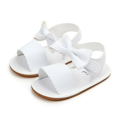 GYRATEDREAM Baby Toddler Infant Girls PU Leather Soft Sole Summer Sandals Flower Princess Flat ...