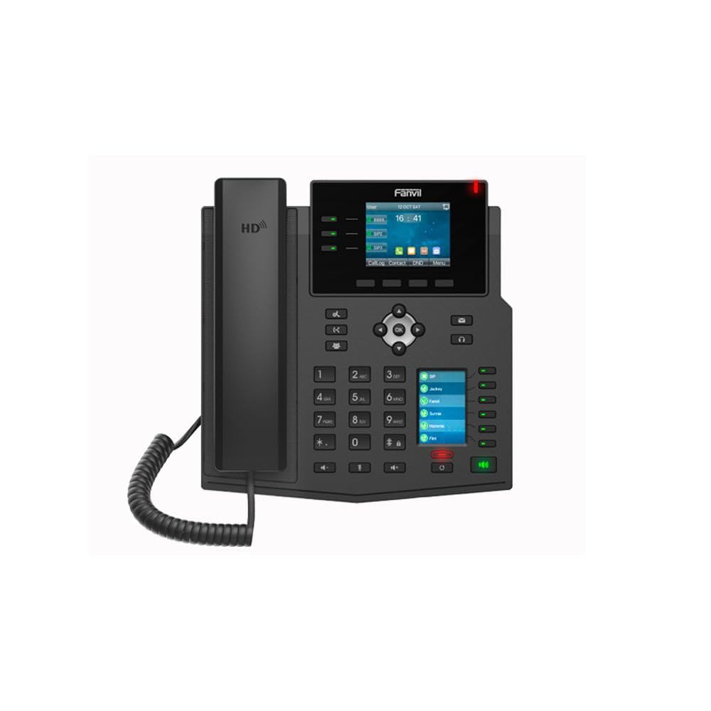 Fanvil X4U v2 IP Phones 12 SIP Lines 2.8" 240x320 Color Display, PoE ...