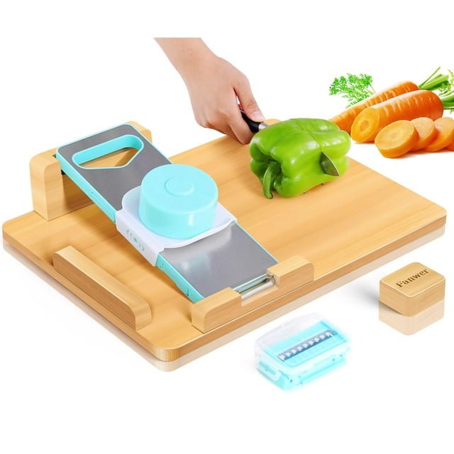Fanwer Adaptive One-Handed Cutting Board- Anti-Slip with Bread Stops ...