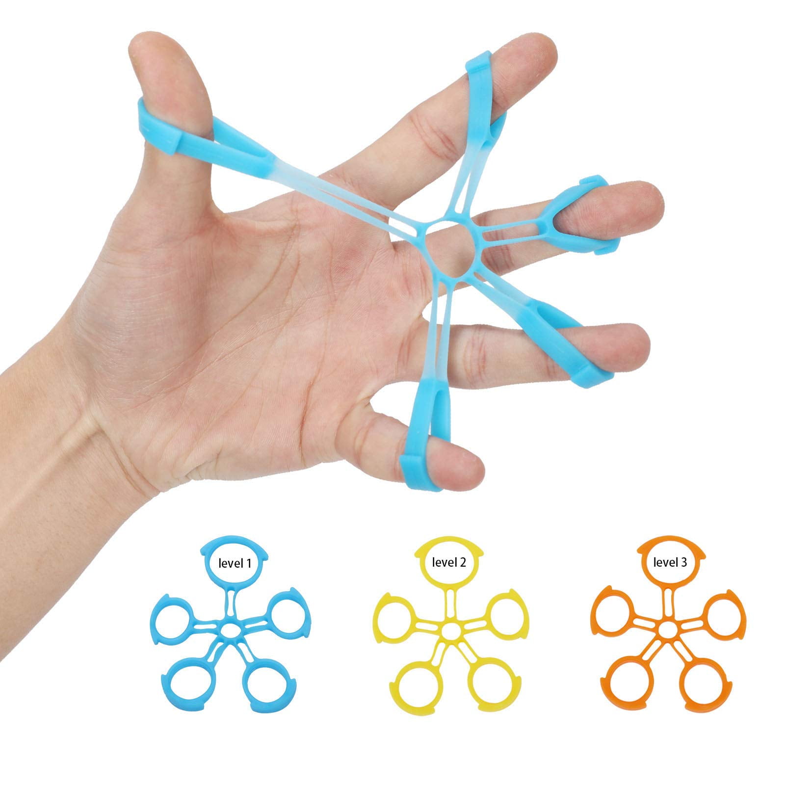 Fanwer Finger Strengthener & Finger Stretcher Hand Extensor Exerciser ...