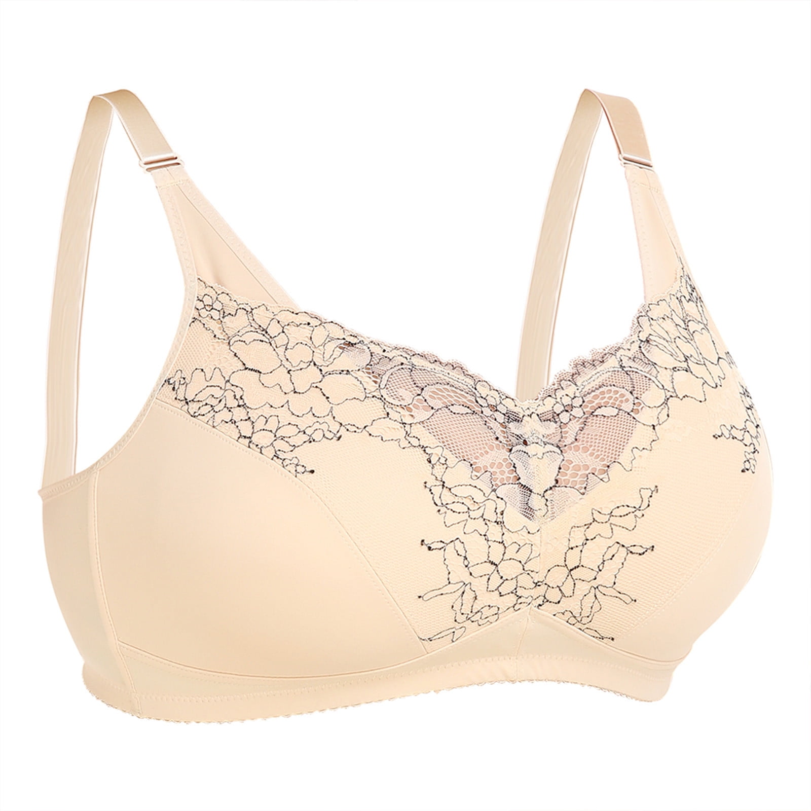Fanxing 2 Pack Everyday Bras Bras for Older Women, Comfy Corset Bra ...