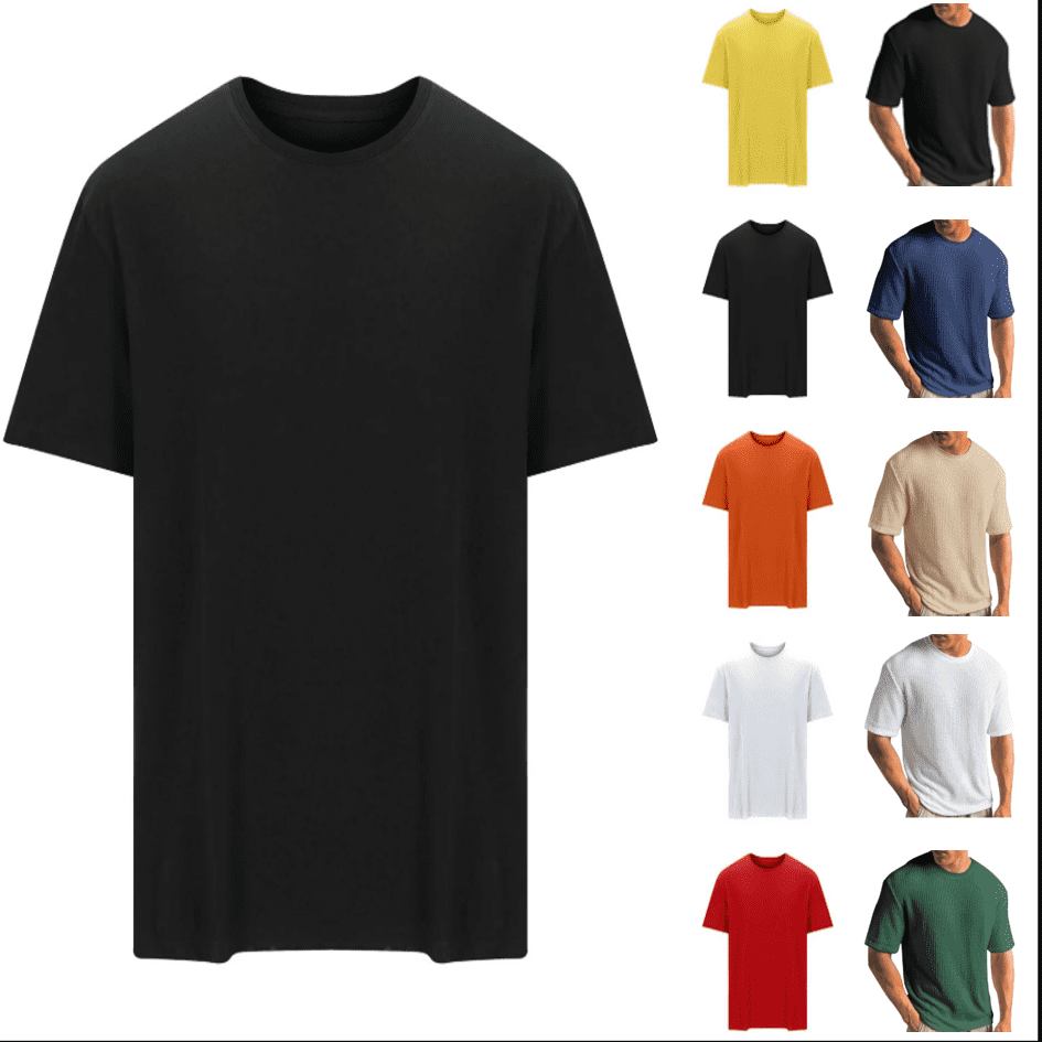 Fanxing Big & Tall Mens Shirts Big and Tall T-Shirts Men's T Shirts ...