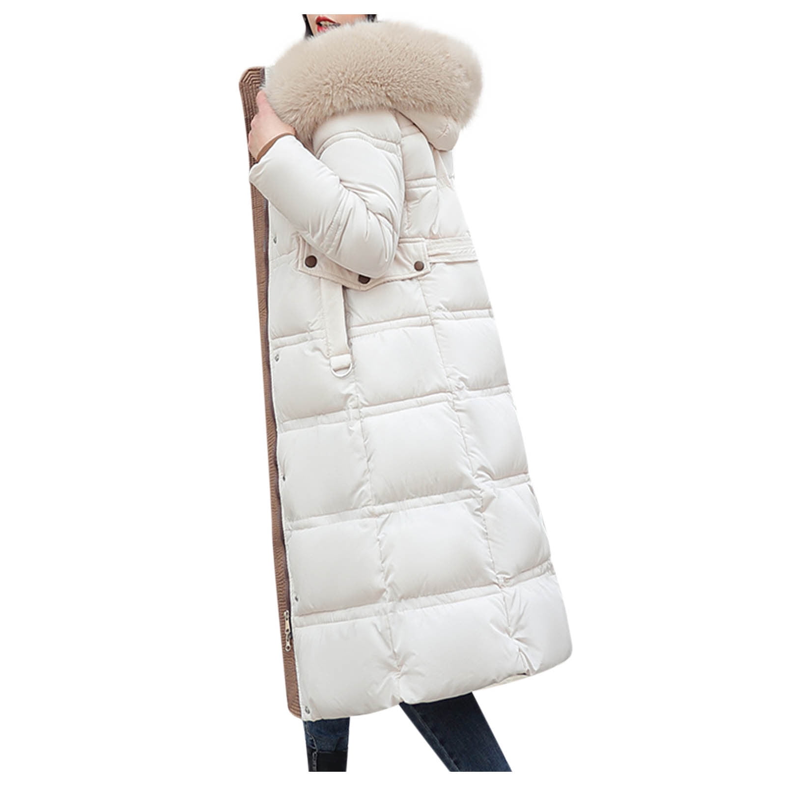 Fanxing Clearance Deals Womens Down Jacket Long Cold Weather Running ...