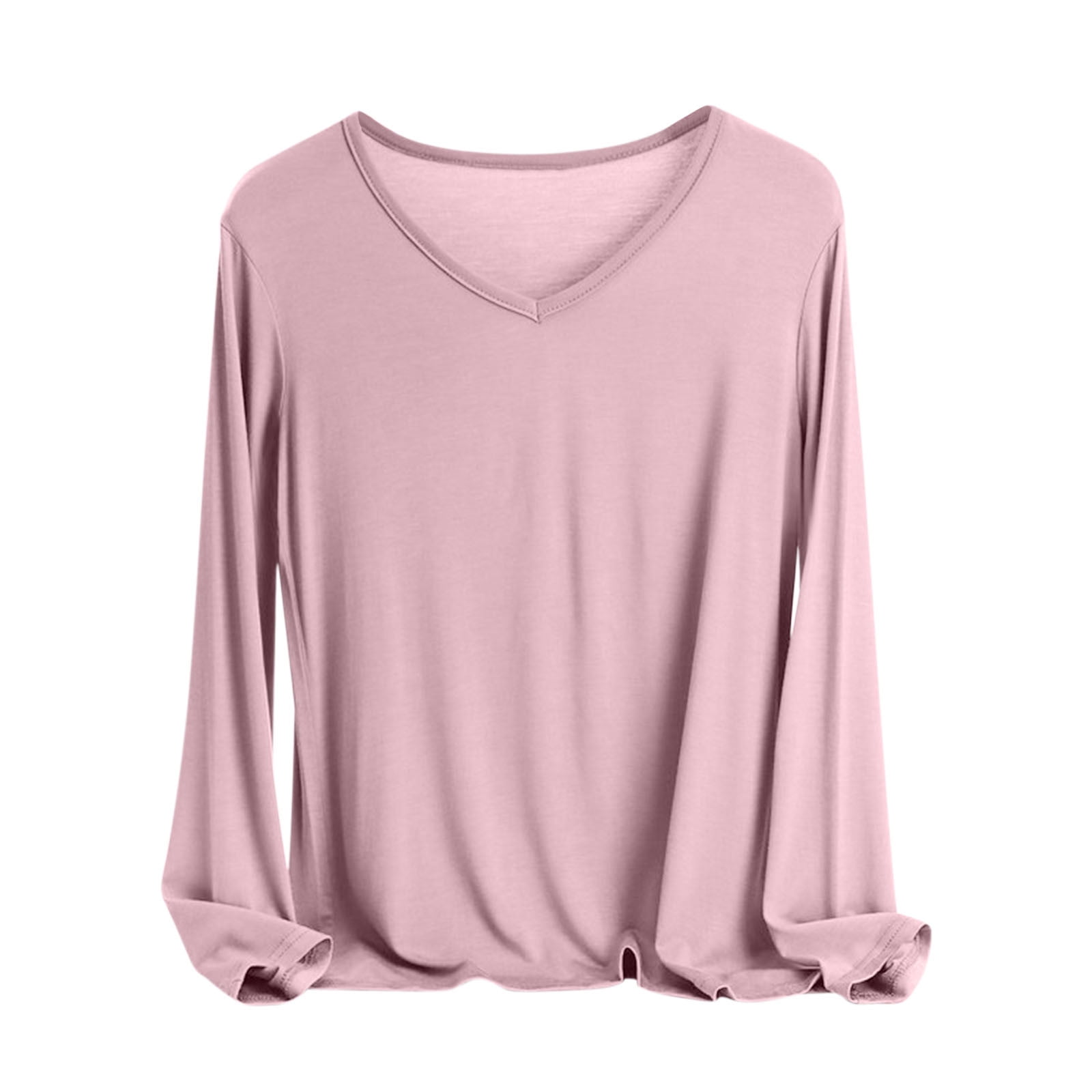 Fanxing Long Sleeve Thermal Shirts for Women Cold Weather V Neck Tees ...