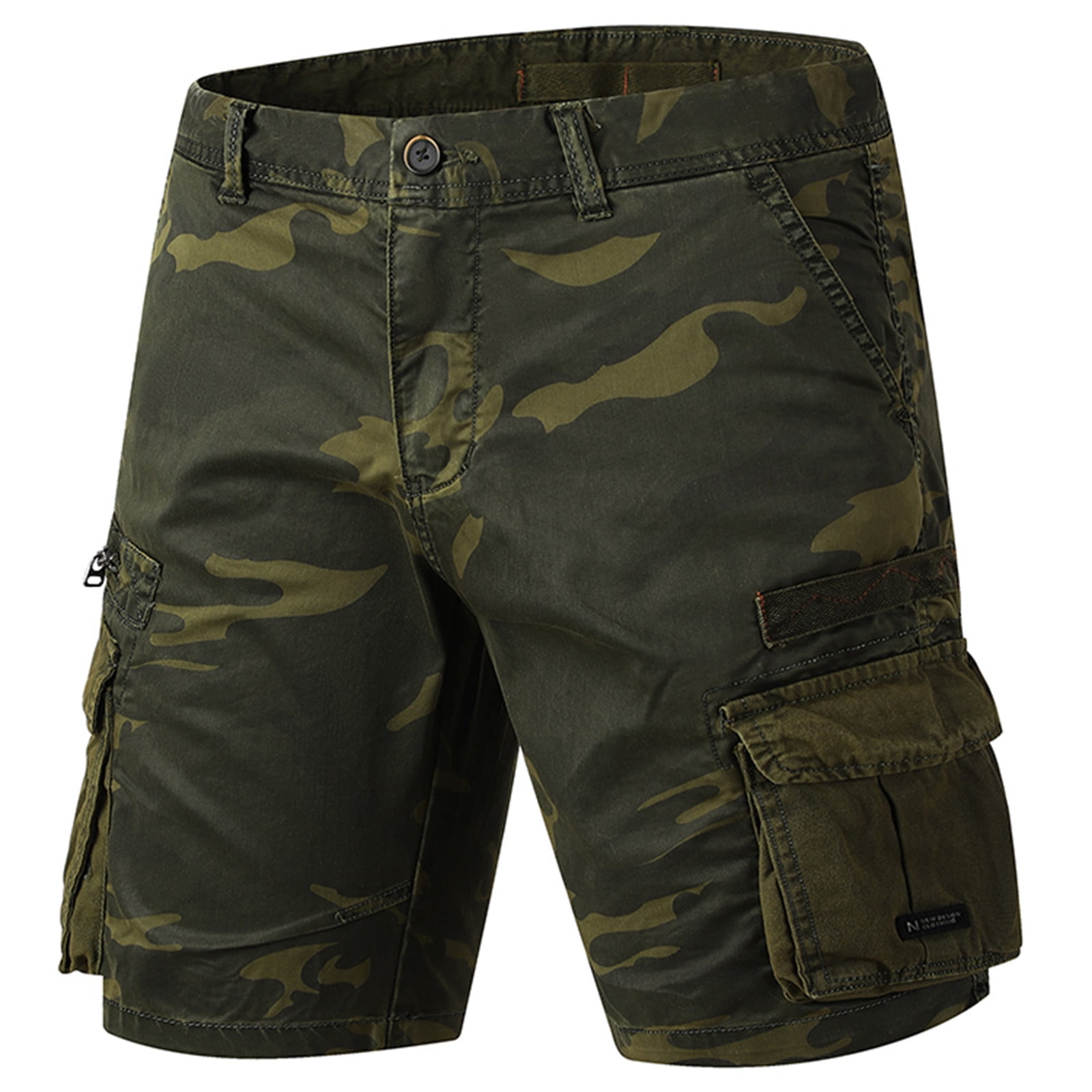 Fanxing Men's Cotton Casual Multi Pocket Outdoor Camouflage Shorts ...
