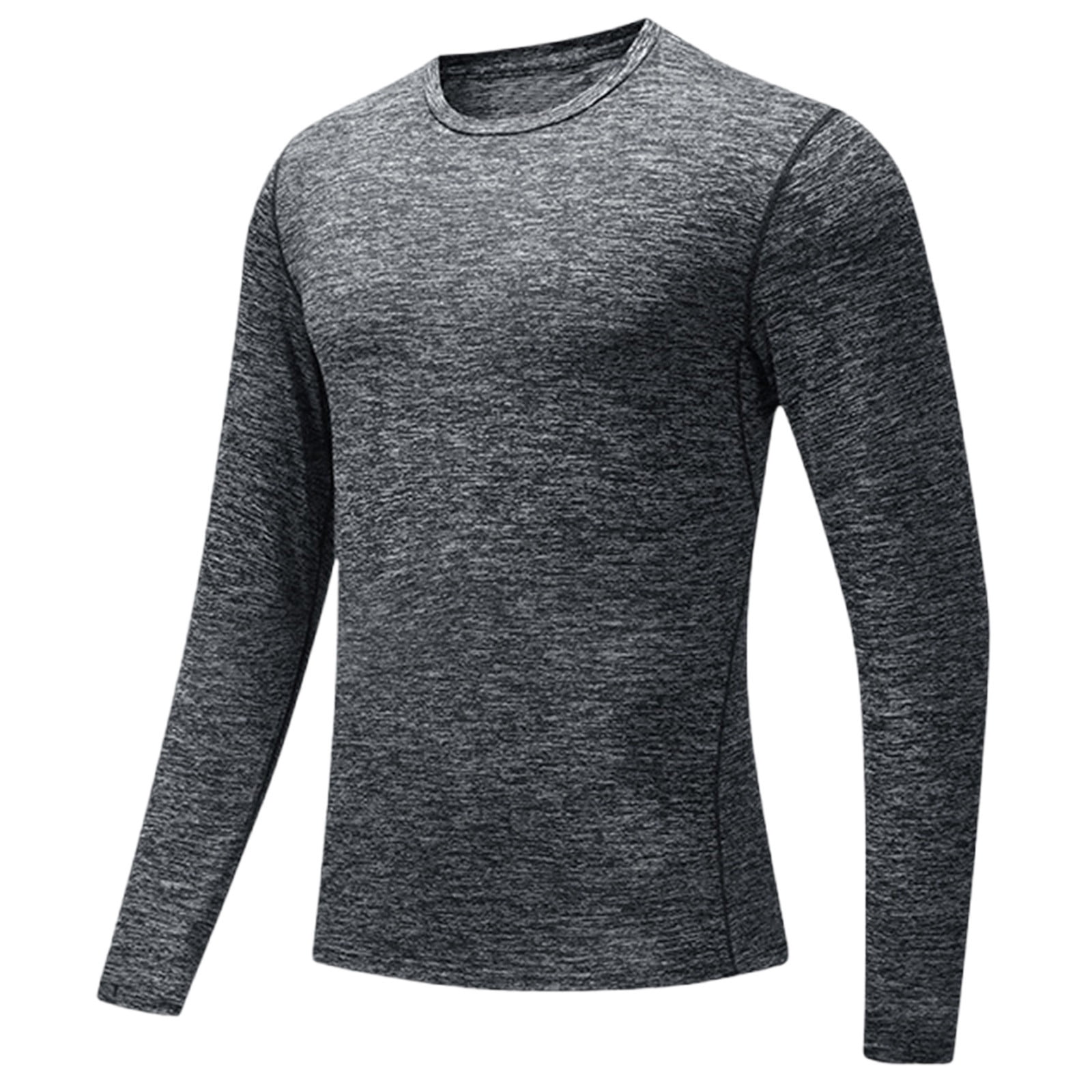 Fanxing Men's Sports Shirt Running Workout Long Sleeve Active Athletic ...