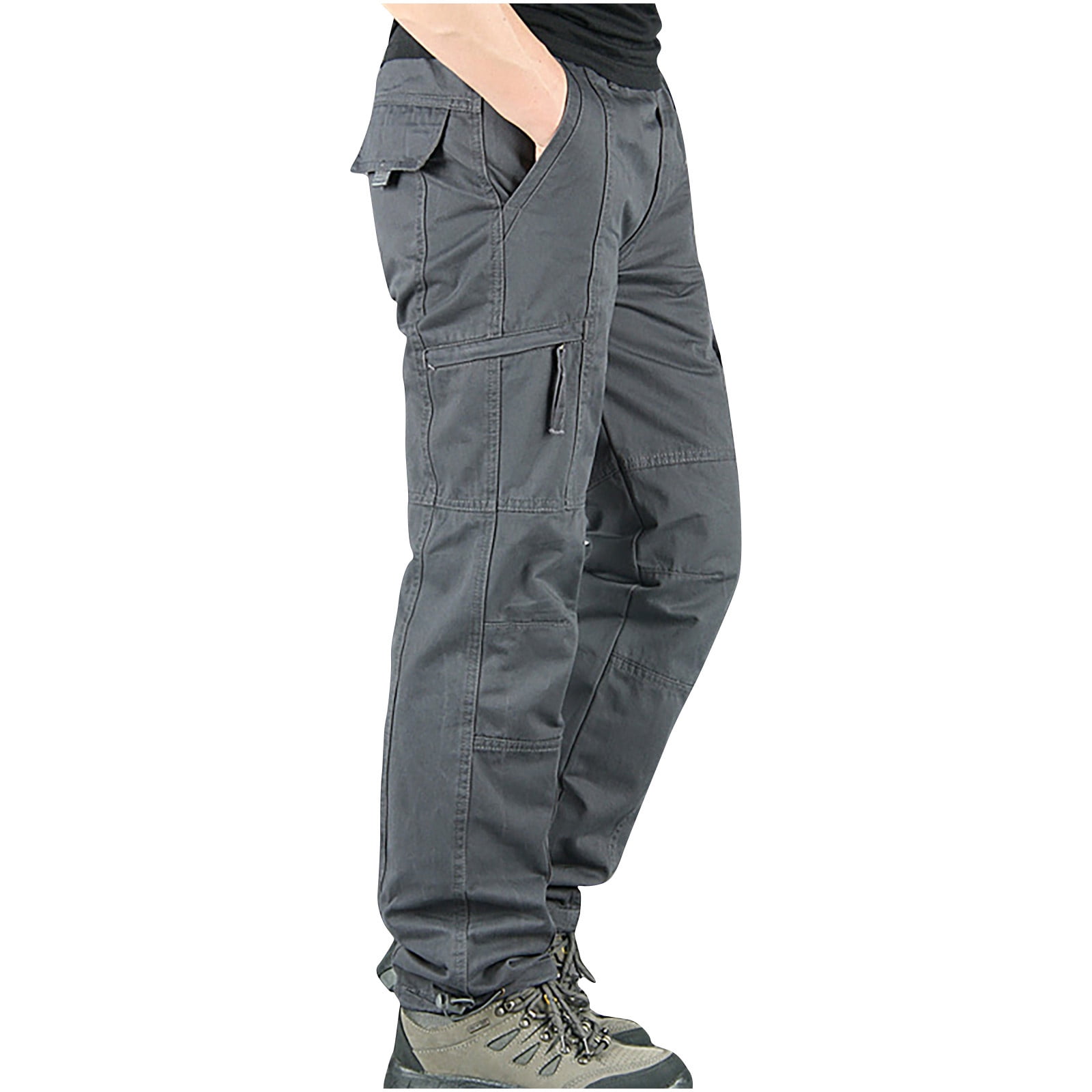 Fanxing Mens Sweatpants Open Bottom Cargo Sweat Pants for Man Wide Leg ...
