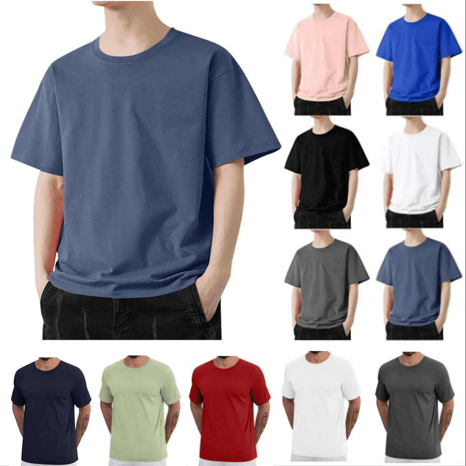 Fanxing Muscle Shirts for Men Big And Tall Mens Gym Workout Tees Big ...