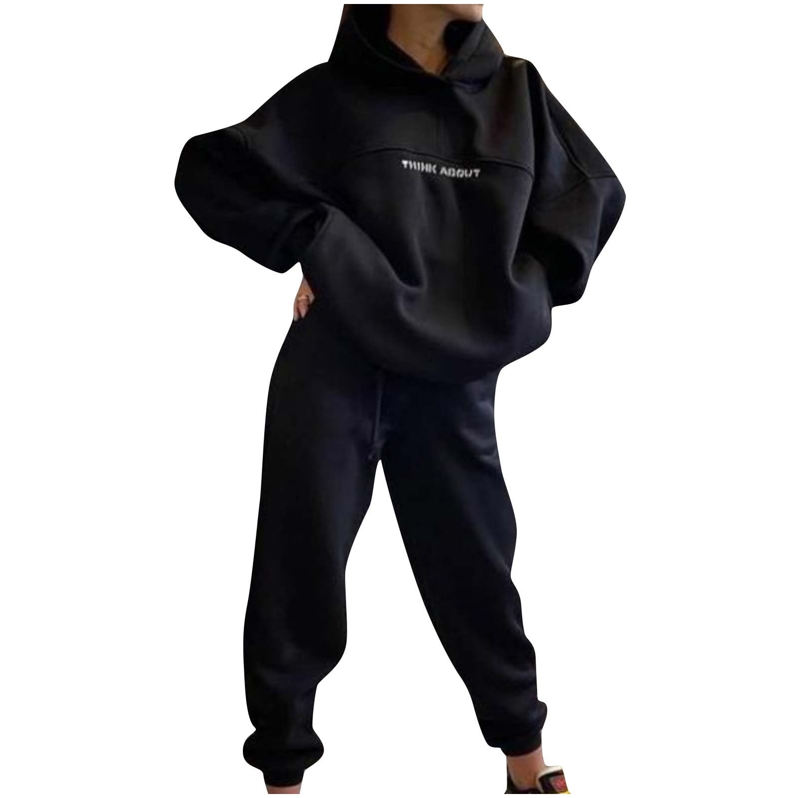 Fanxing Oversized Tracksuit for Teen Girls Boyfriend Style Sweatsuit ...
