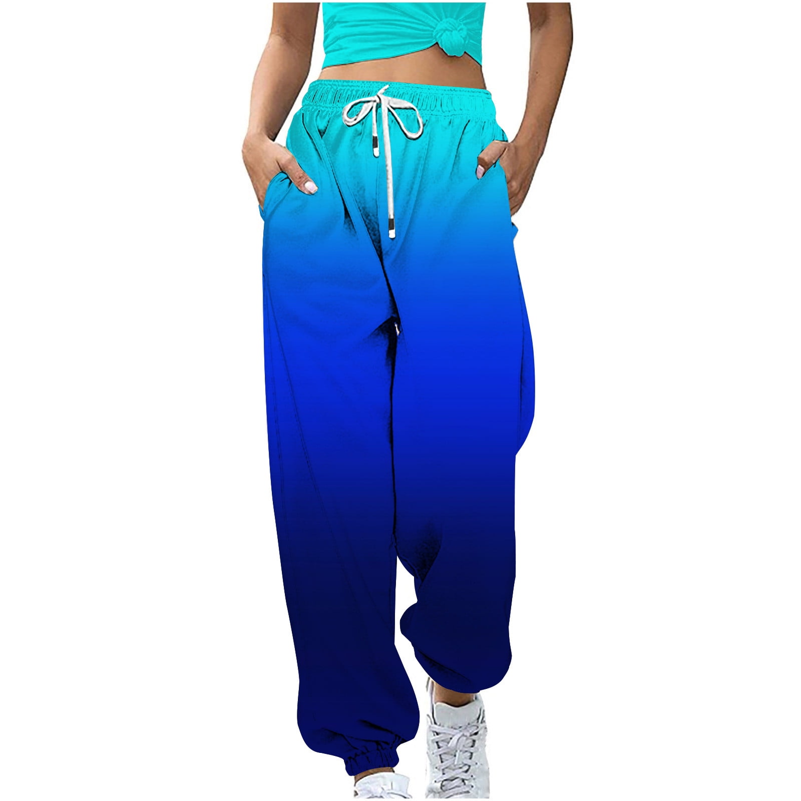 Fanxing Sweatpants for Teen Girls,Women's High Waisted Joggers Summer ...
