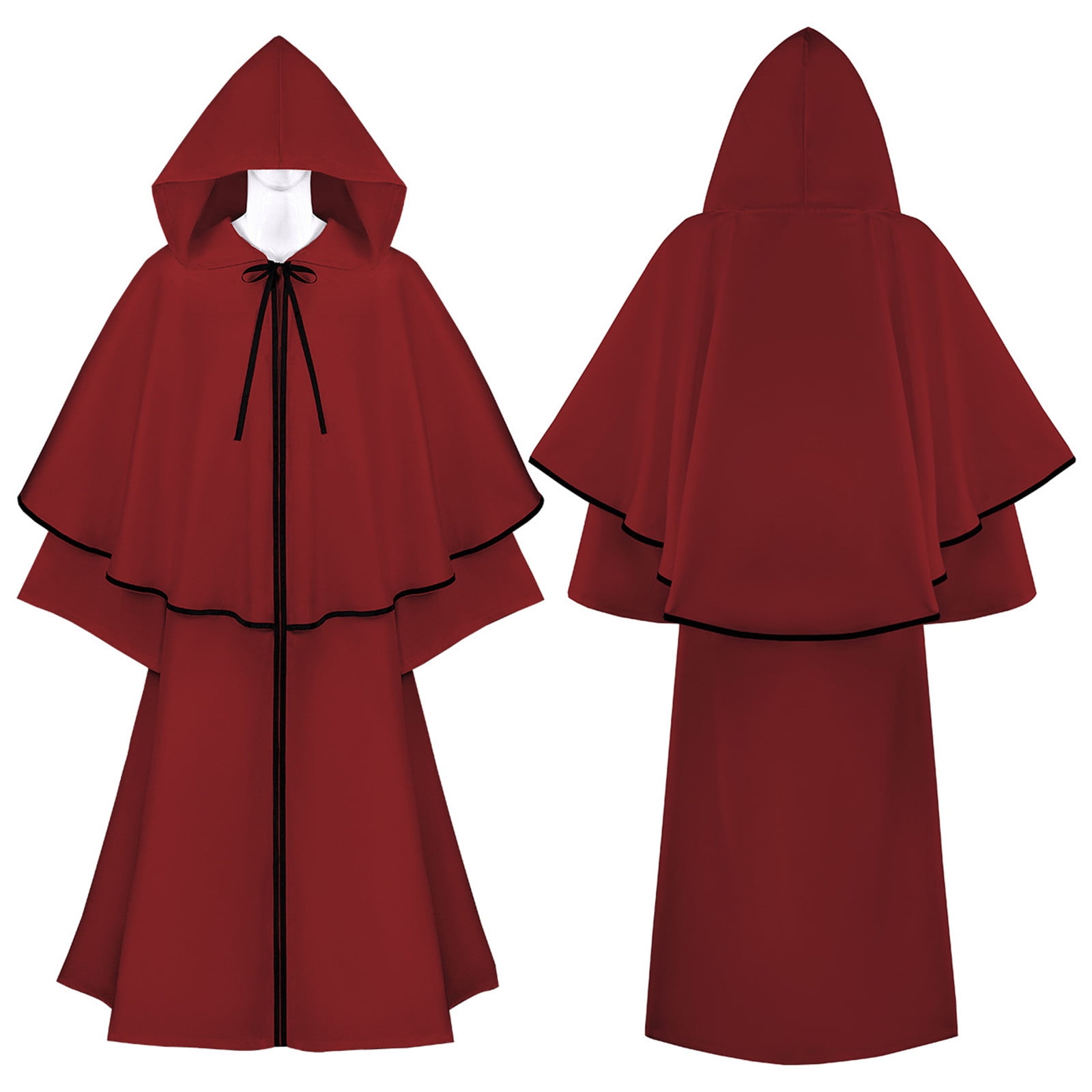 Fanxing Unisex Hooded Cape Cloak for Men and Women Maxi Capes Cloaks ...