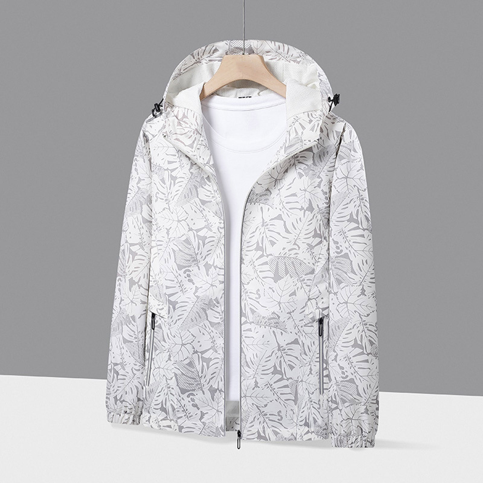 Fanxing Womens Rain Jacket with Hood - Hooded Trench Coats Waterproof ...