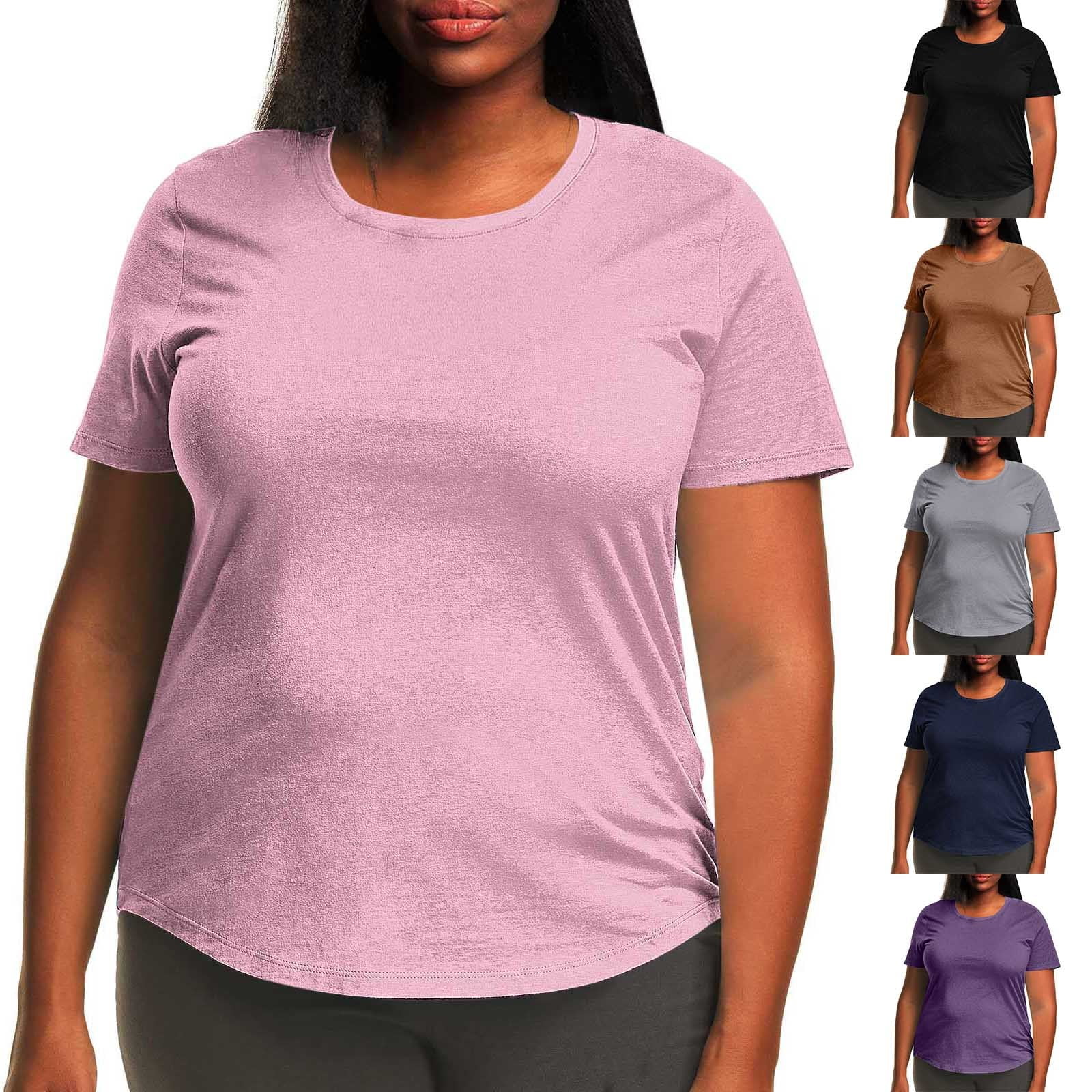 Fanxing Work Shirts To Hide Belly Women Navy Slimming Fitted Short ...