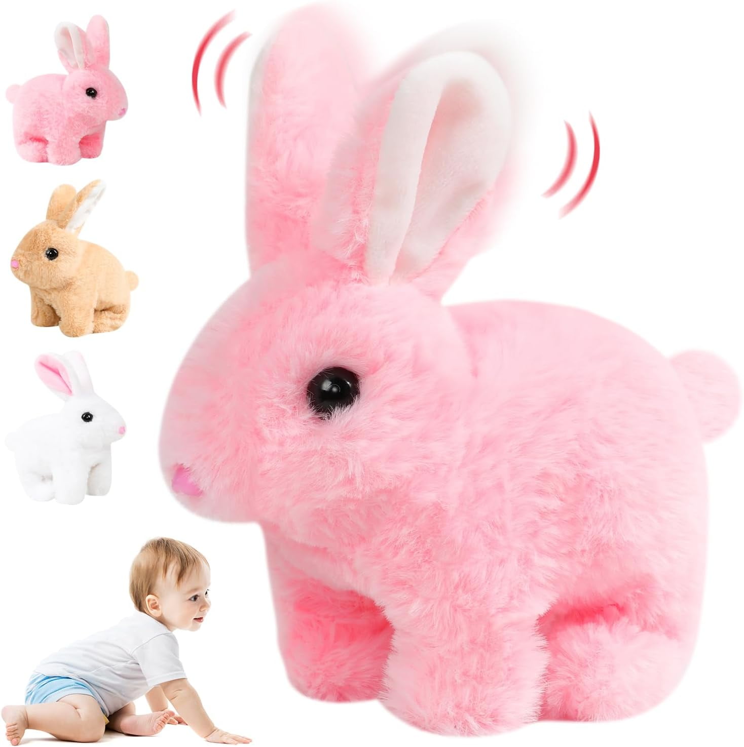 Fanyil Bunny Pal, Bunny - My Realistic Bunny Toy,Easter Interactive ...