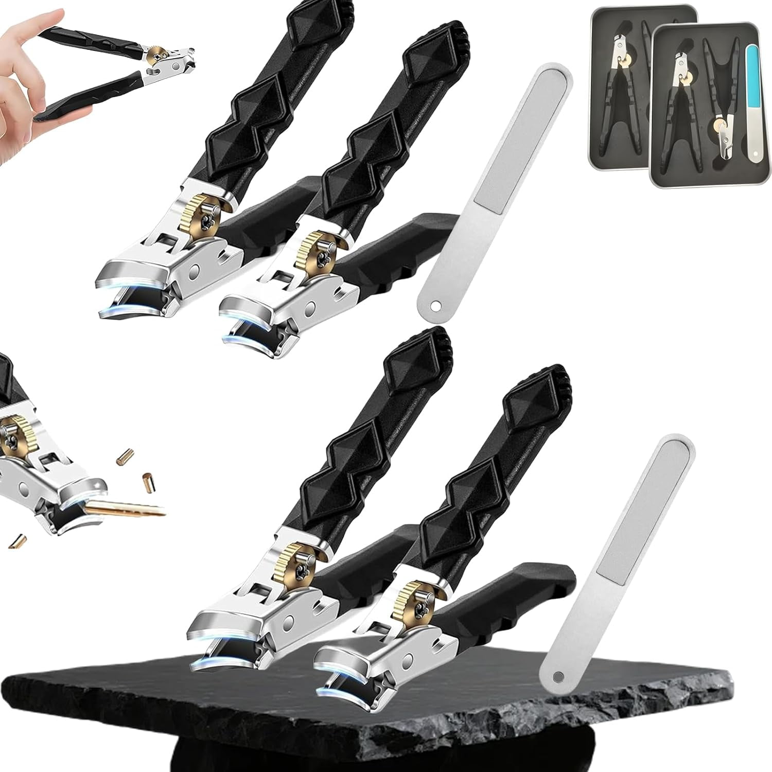 Fanyil Orthoclip Nail Clippers, Orthoclip Toe Nail Clippers, 180° Sharp ...