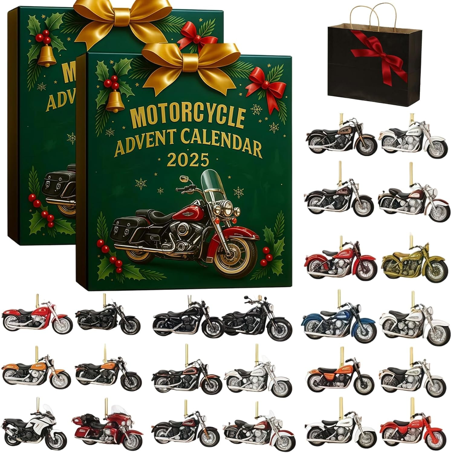 Fanyil V-Twin Countdown 2025, Motorcycle Advent Calendar, Xmas Home ...