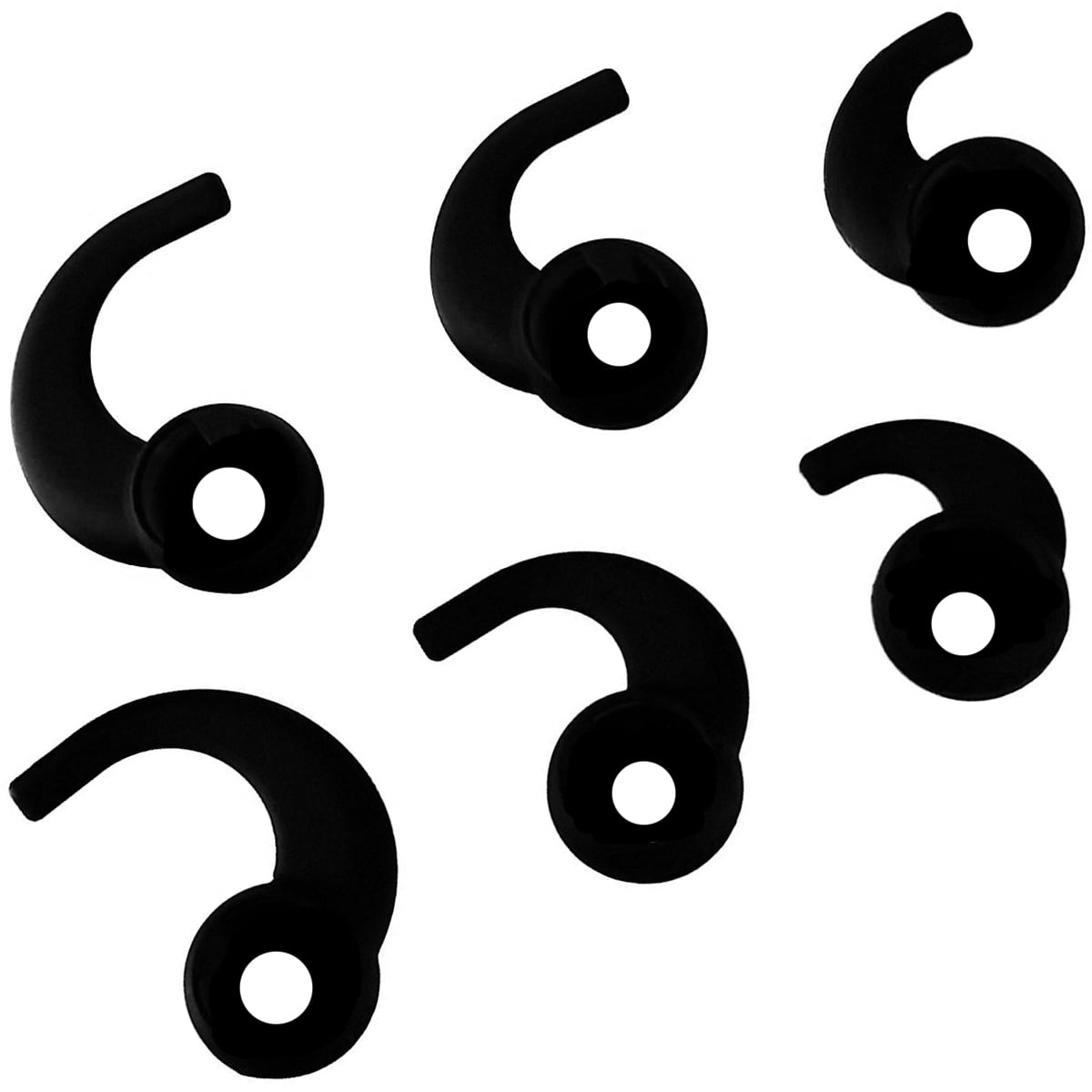 Far End Gear BudLoks Earphone Sport Grips for Ear Canal Earbuds - Black ...