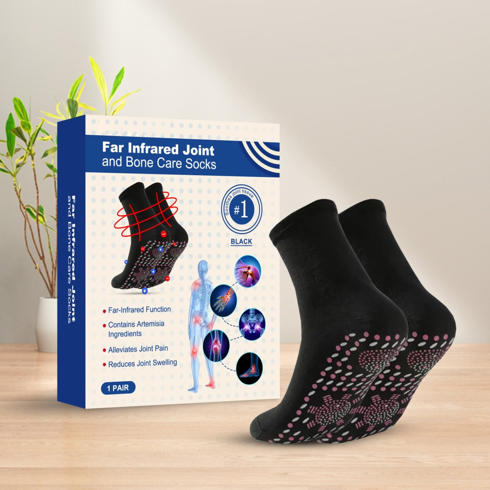 Far Infrared Joint And Bone Socks; Joint Care Socks; Far Infrared Joint ...