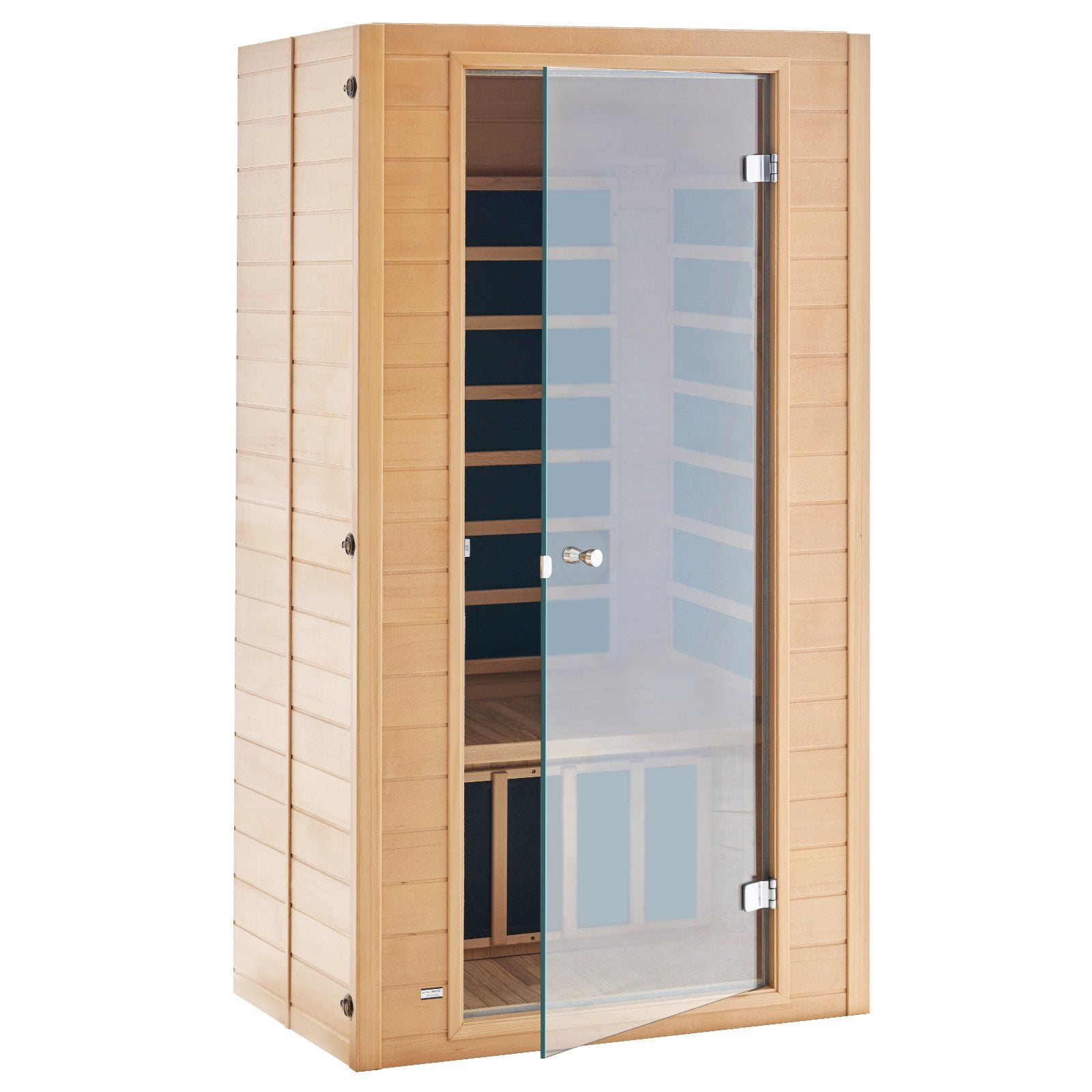 Far Infrared Wooden Sauna Room Home Spa for 1 to 2 Person 1400W ...