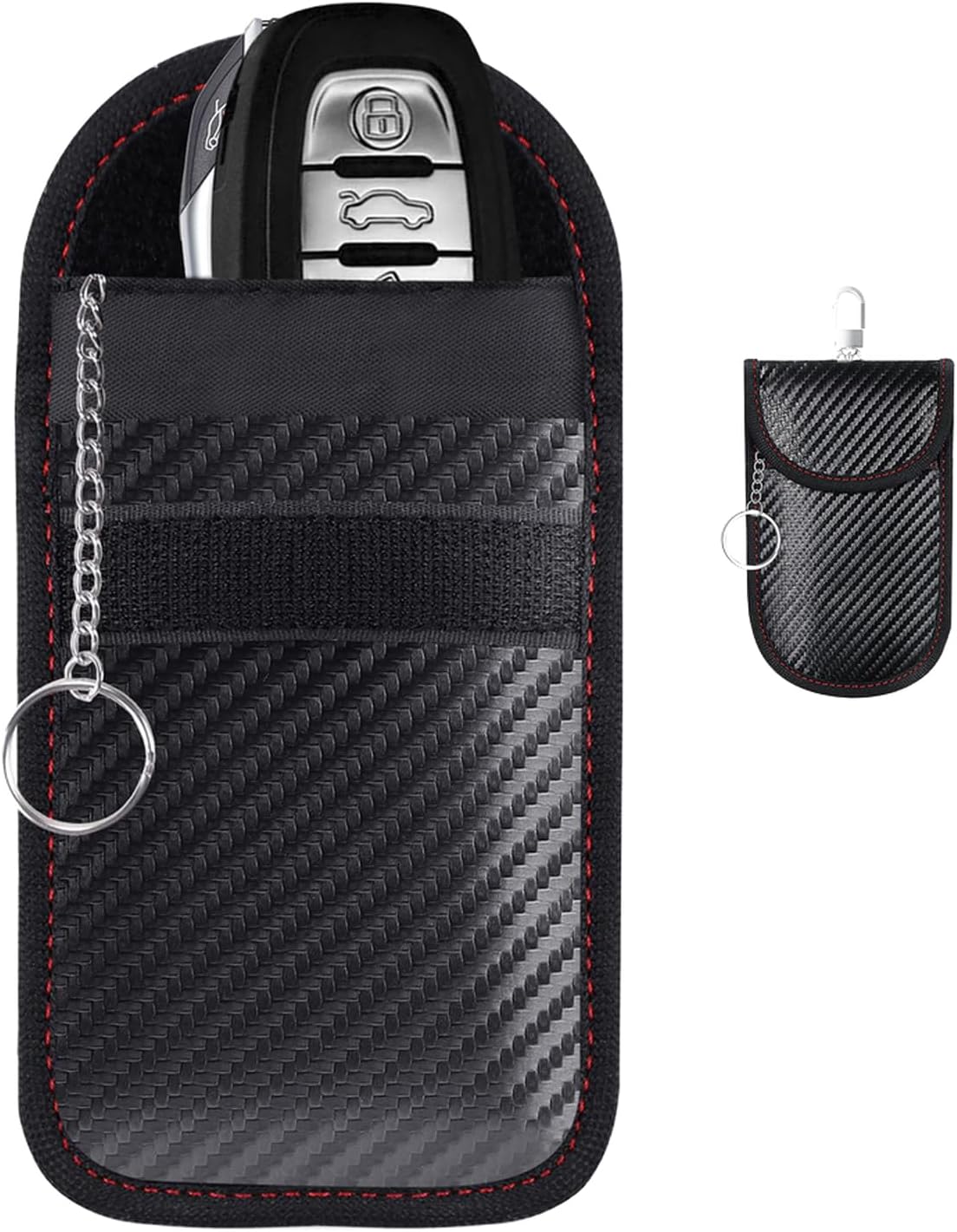 Faraday Bag for Key Fob，Anti-theft Car Key Pouch Carbon Fiber Texture ...