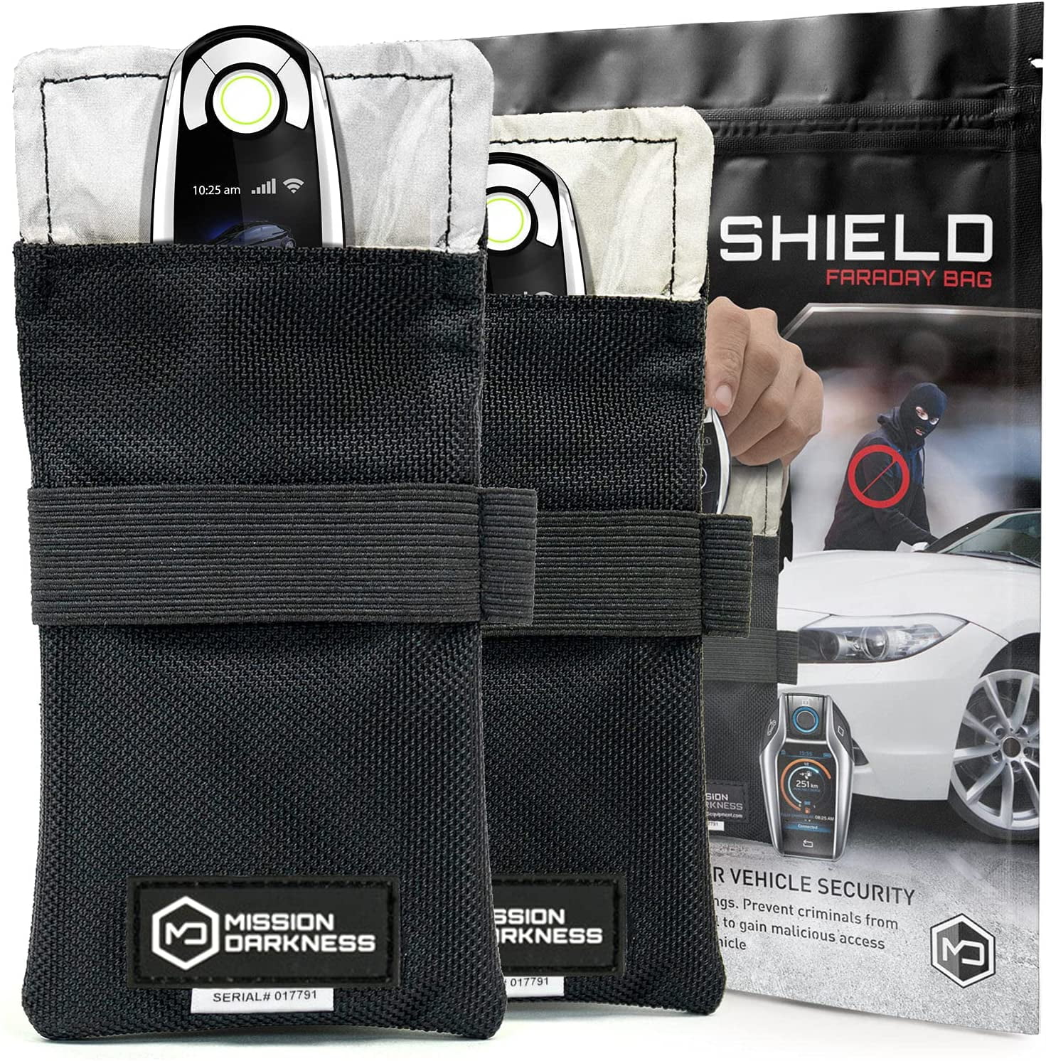 Faraday Bag for Keyfobs (2-Pack) // RF Shielding Protective Case for ...