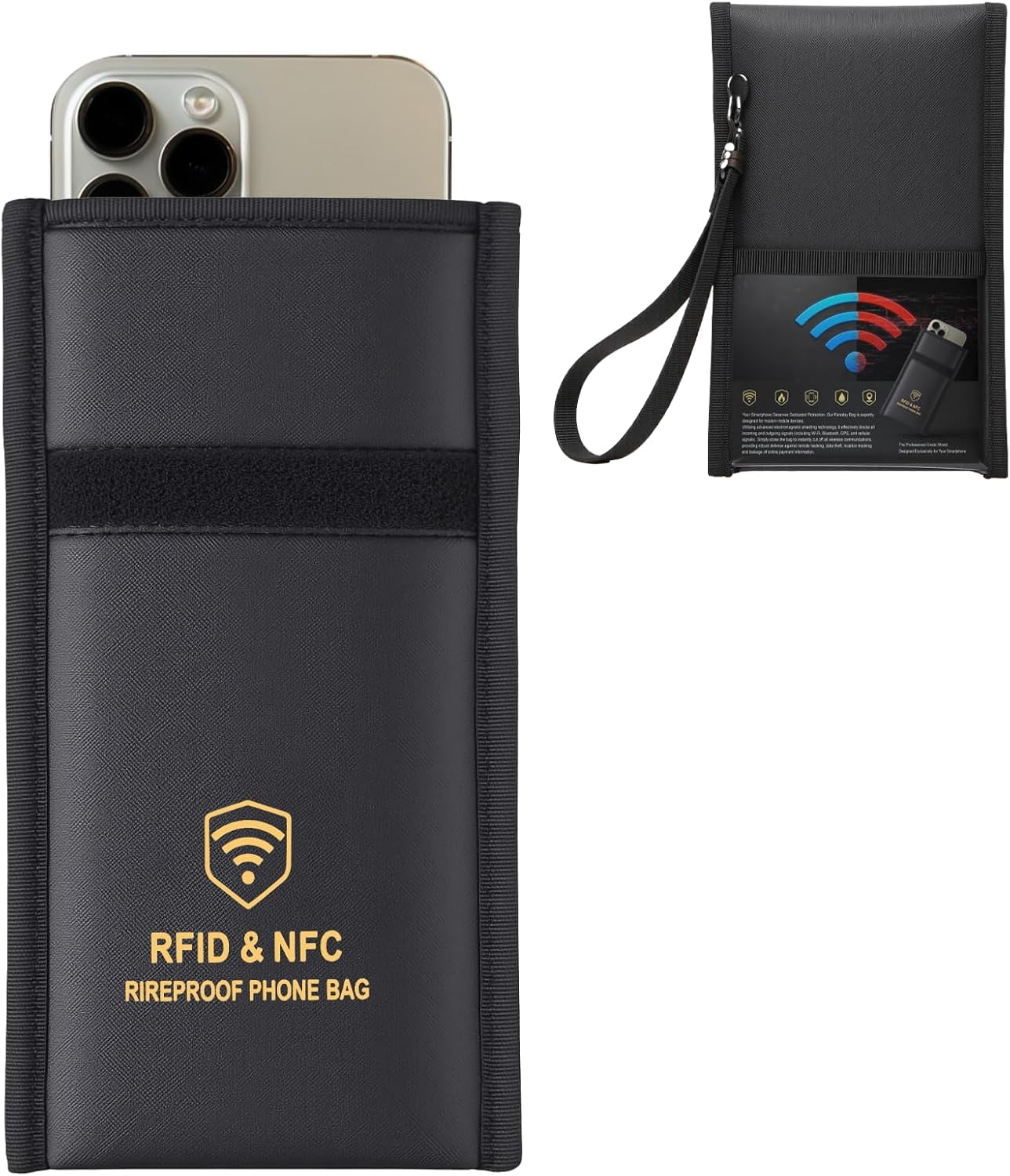 Faraday Bag for Phones and Car Keys(4 Pack)， Faraday Cage Signal ...