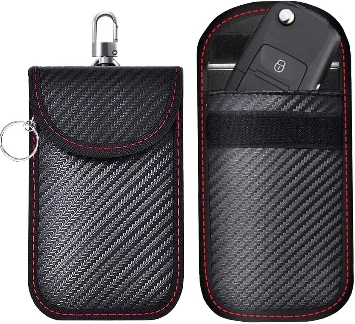 Scheam Faraday Key Fob Blocker (2 Pack), RFID Protector, Keyless Entry ...