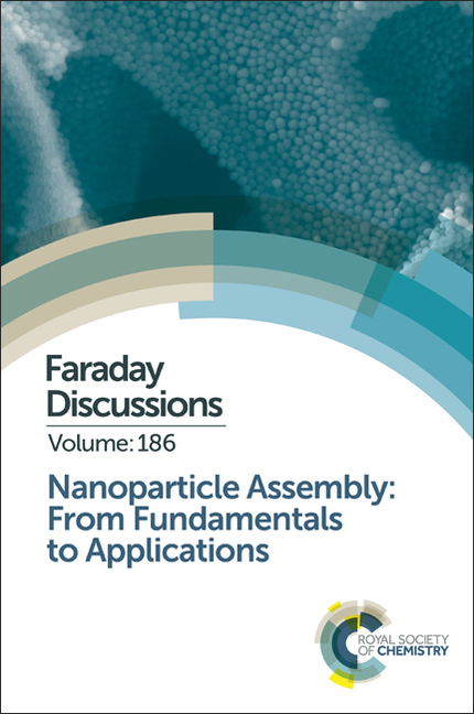 Faraday Discussions: Nanoparticle Assembly: From Fundamentals to ...