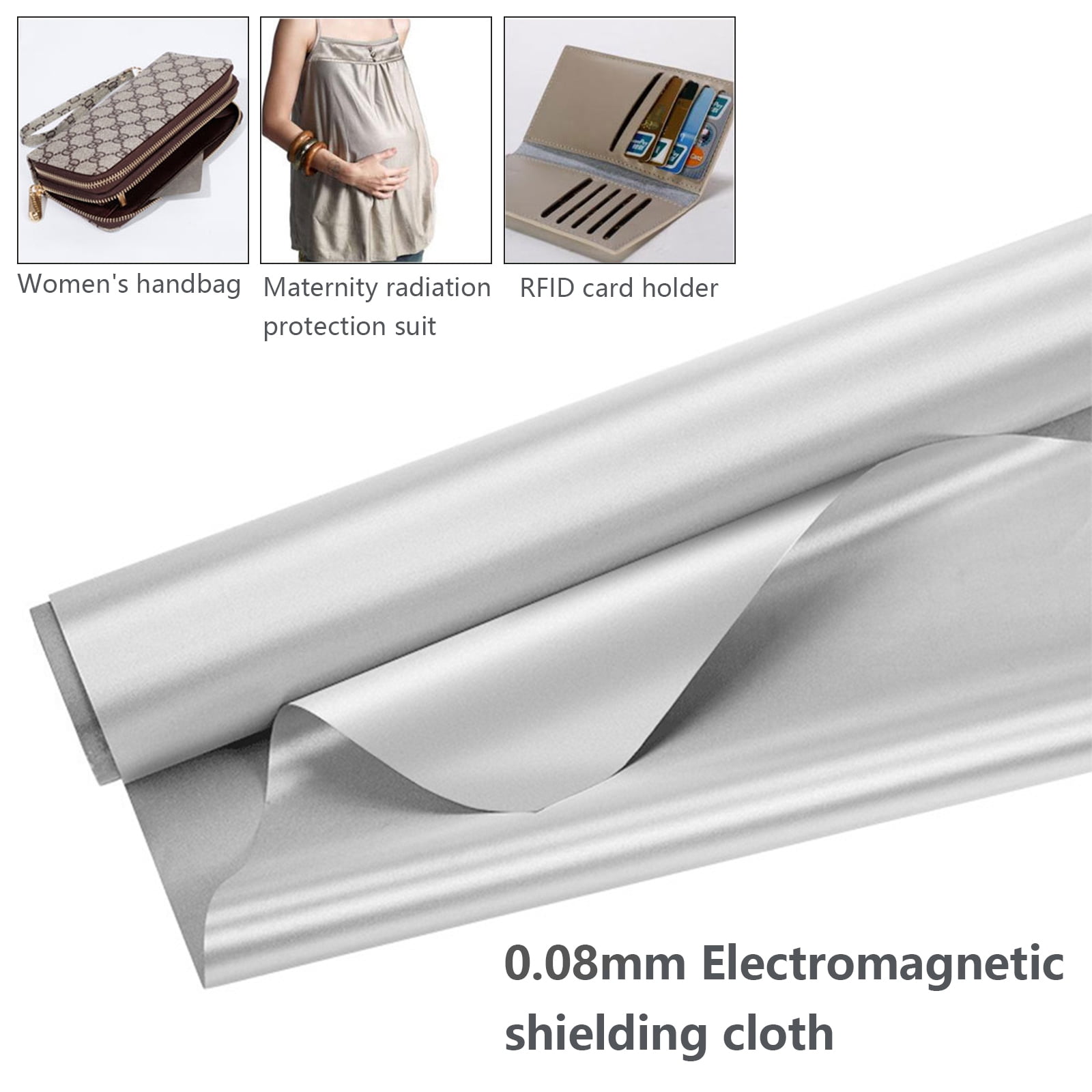 Faraday Fabric 43" x 39" EMF Protection Fabric, Aousthop RFID Shielding ...