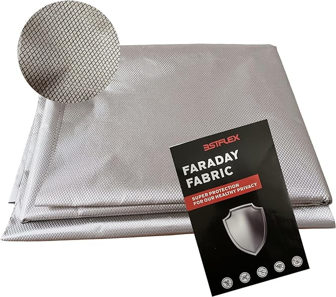 Faraday Fabric Nickel Copper Faraday Blocking Cloth 43.3"x59" Material ...
