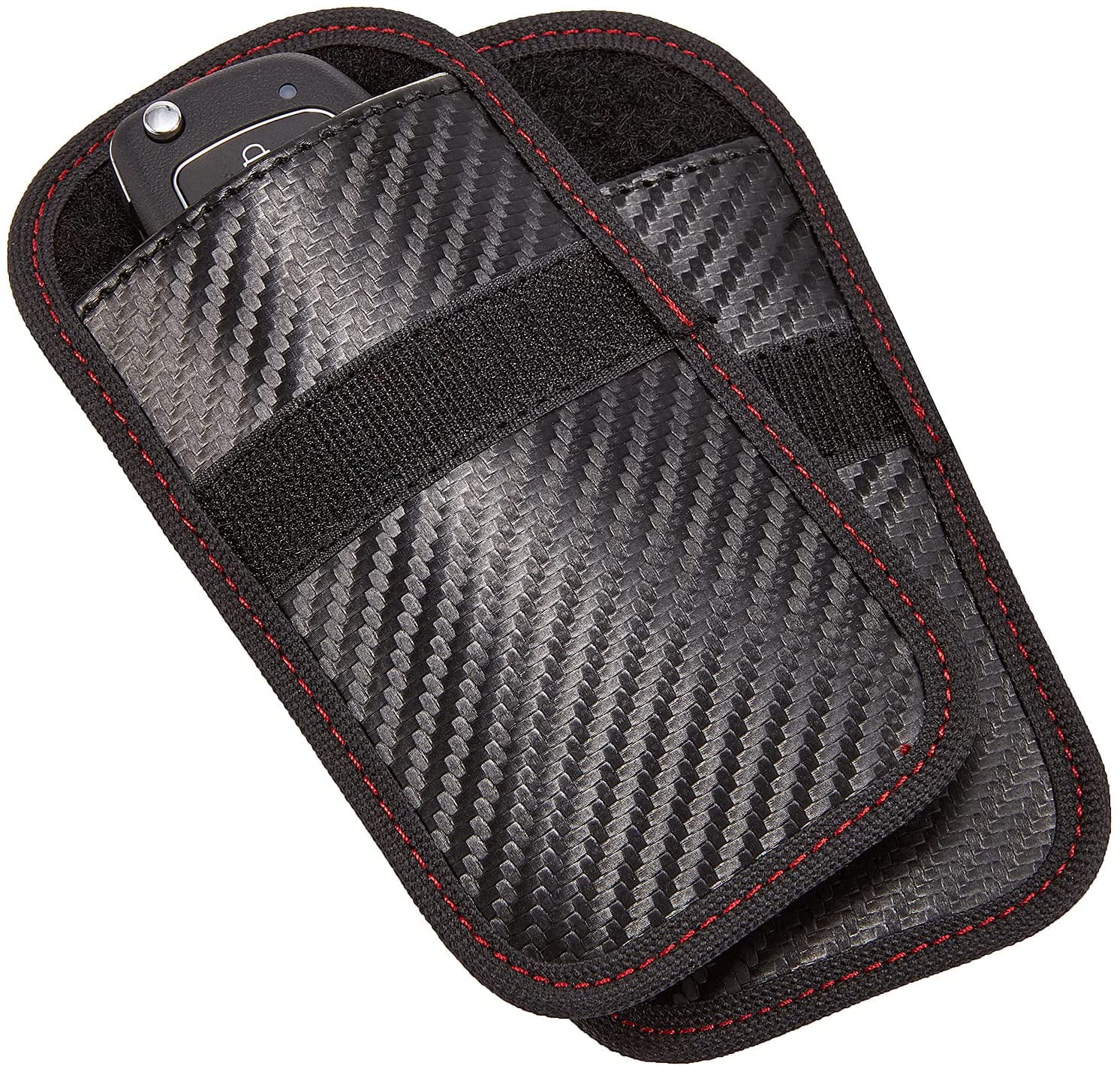 Faraday Key Fob Protector - 2 Pack Mini Anti-Theft Pouch Key Fob RFID ...