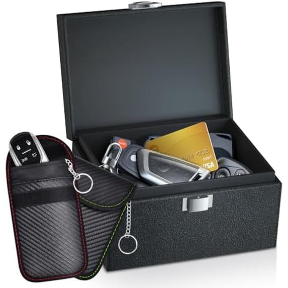 Faraday Key Fob Protector, Faraday Box for Car Keys with 2 Pack Faraday ...