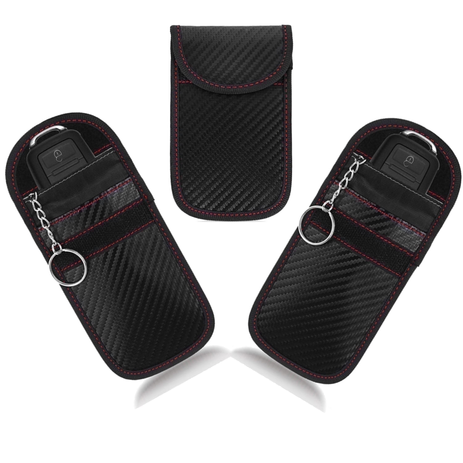 Faraday Key Fob Protector, Scheam 3 Pack RFID Faraday Pouch Car Key Fob ...
