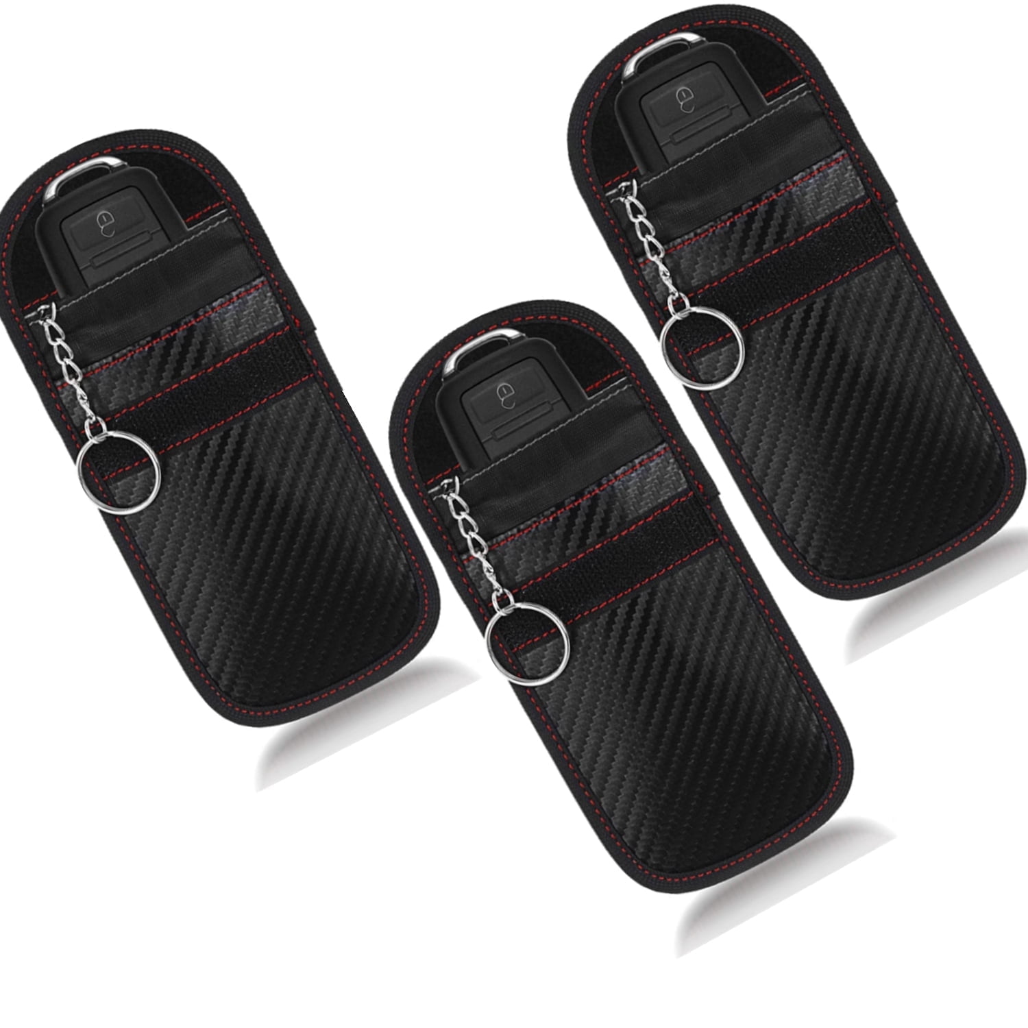 Scheam Faraday Pouch for Car Keys, Signal Blocker, 3 Pack, RFID, Anti ...