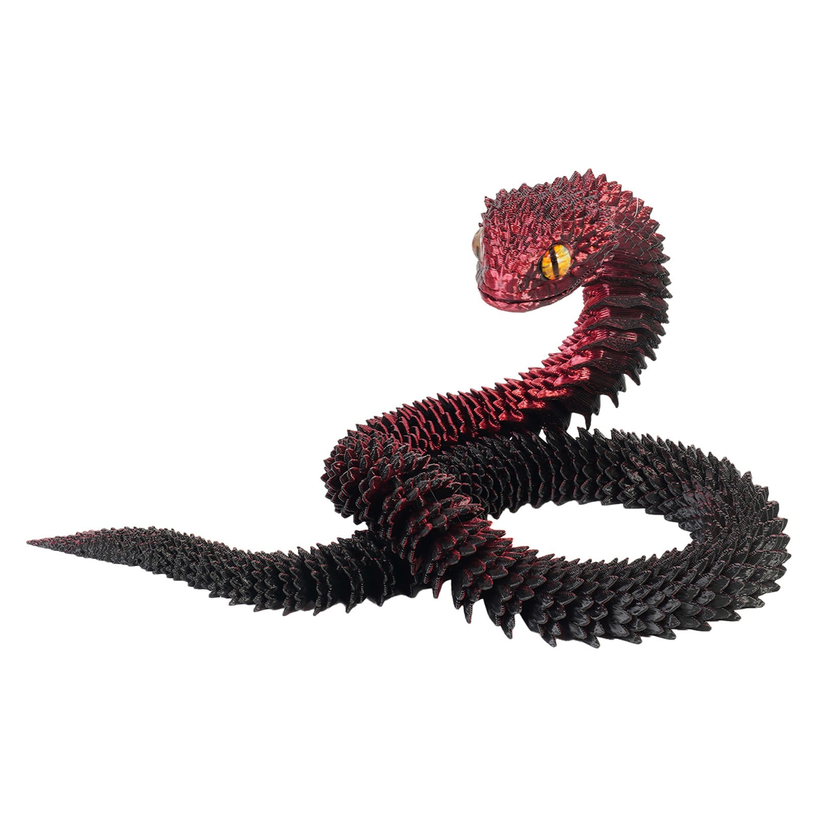 Faraee 3D Printed Snake Toys Flexible Luminous Fidget Props Tabletop ...