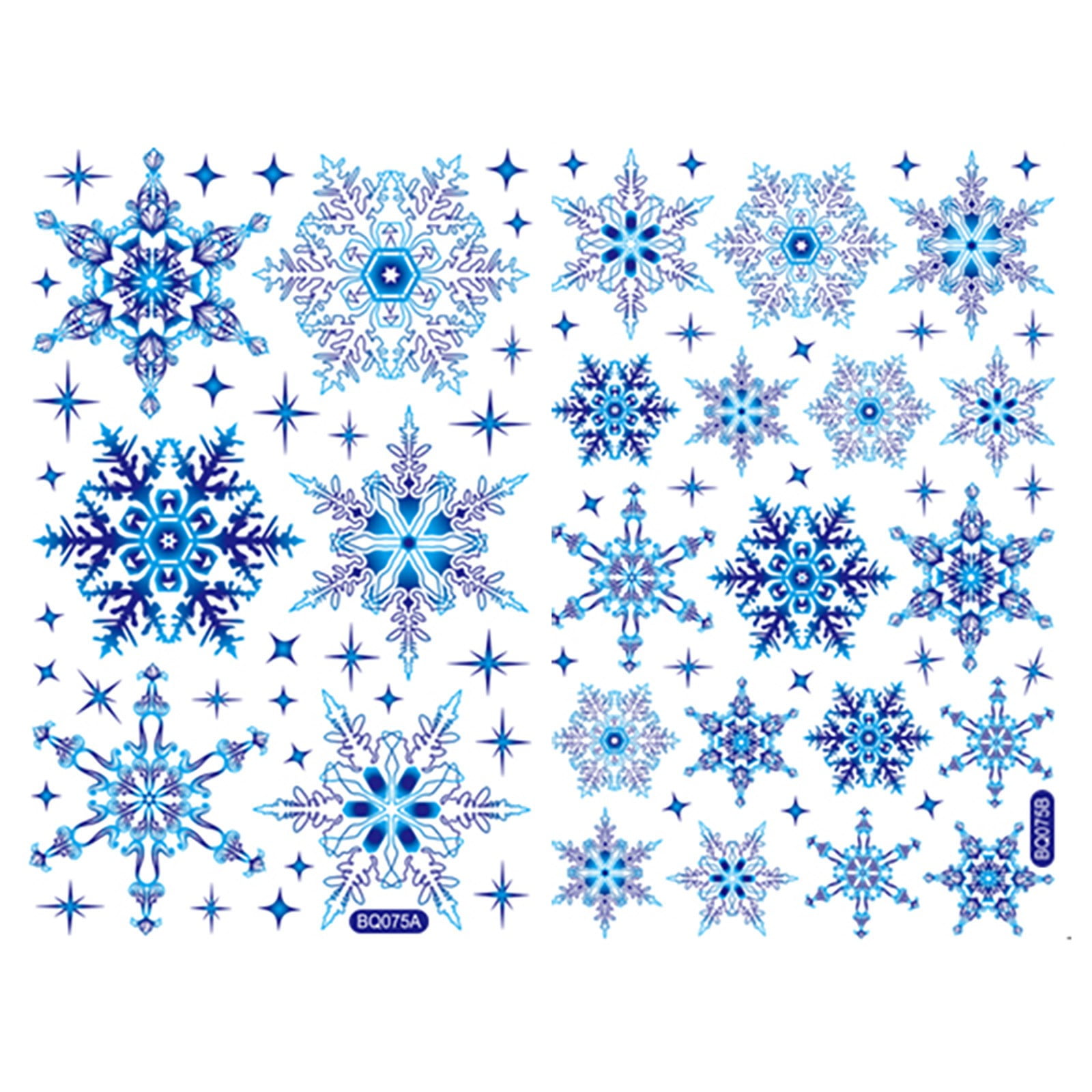 Faraee 5Pcs Extra Large Snowflake Christmas Window Clings Decals White ...