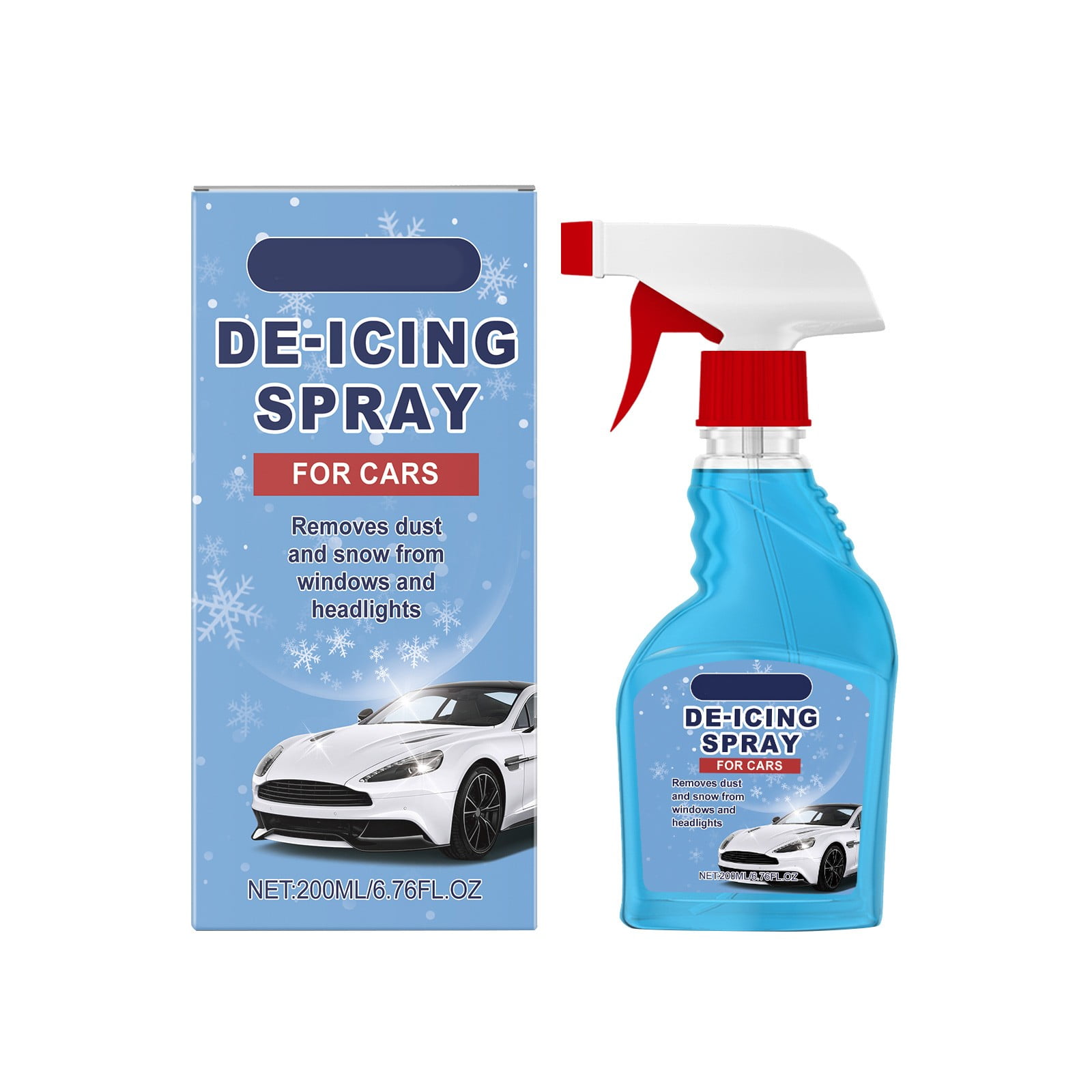 Faraee Car Window Deicing Spray Windshield De-Icer Snow Melting Defrost ...