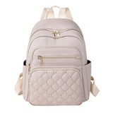 Faraee Laptop Backpack Purse for Women Leather Mini Bookbag Work Travel ...