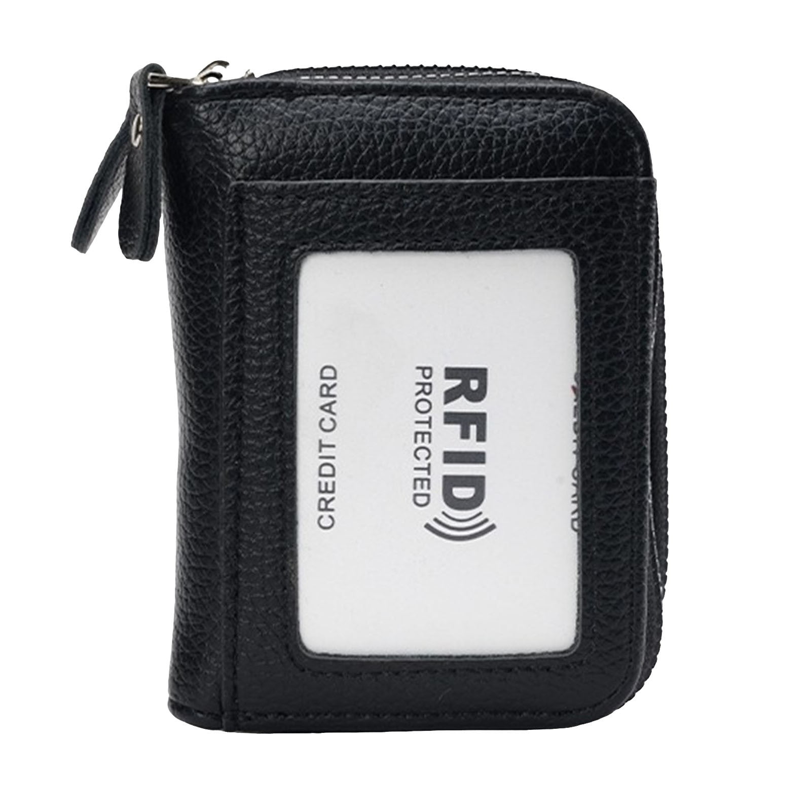 Faraee Women Zipper Wallet RFID Blocking Coin Pouches Credit Card ...