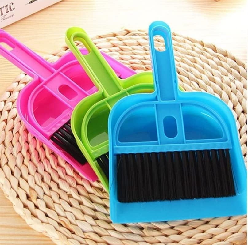 Faram Enterprise Mini Dustpan Supdi with Brush Broom Set for Drawer Cleaning Multipurpose ...