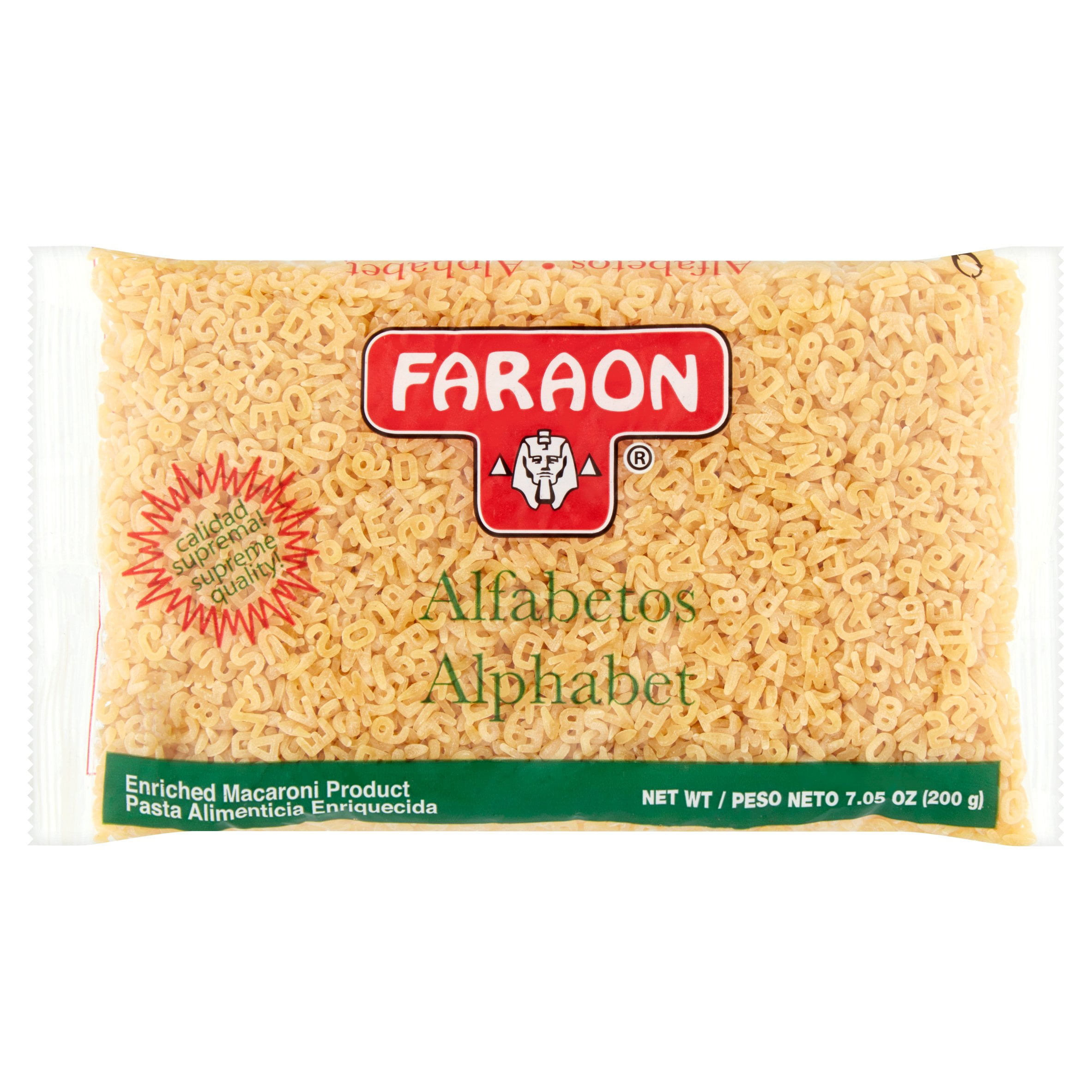 Faraon Alphabet Enriched Macaroni ProduCount, 7.05 Oz - Walmart.com
