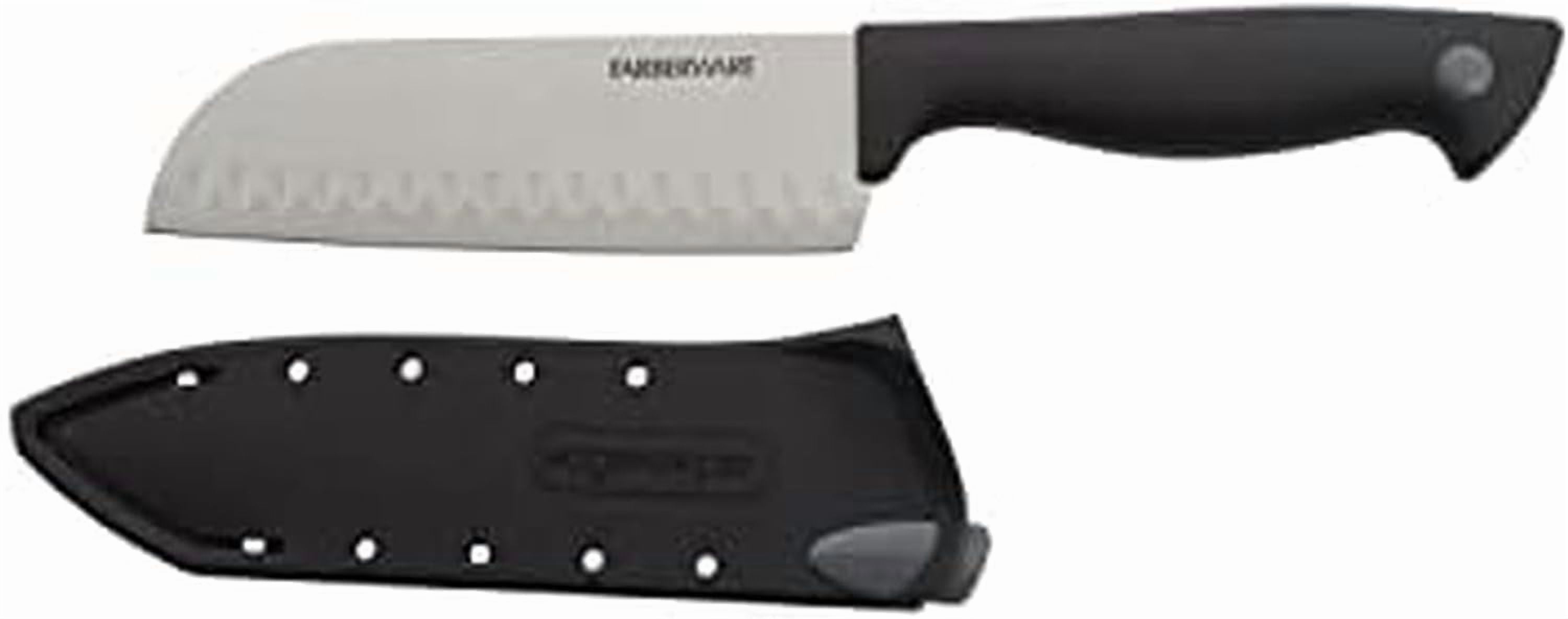 Farber Edkeeper 5-Inch Santoku Knife with Self-Sharpening Blade Cover ...